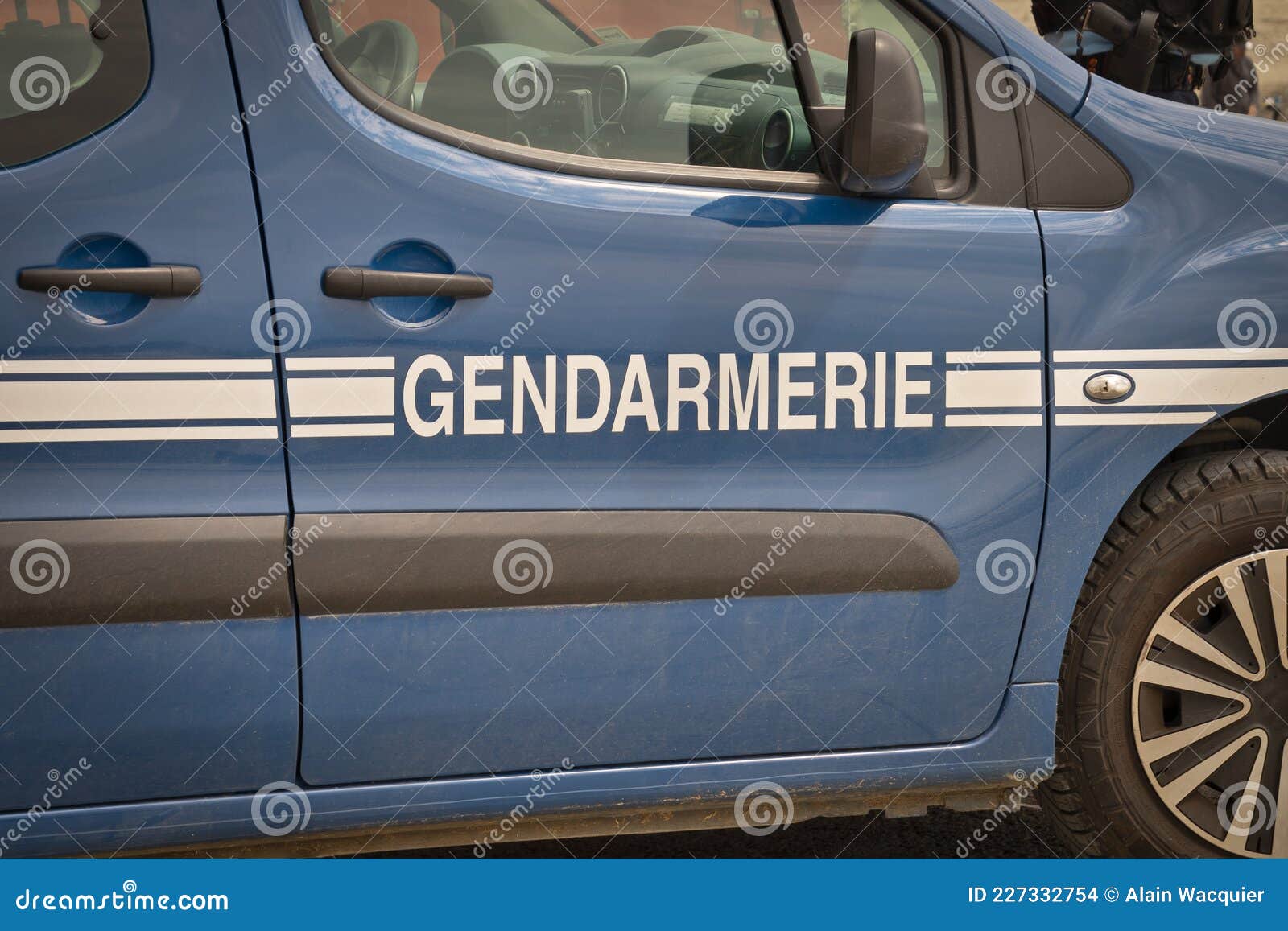 Police car in close-up stock photo. Image of outdoor - 227332754