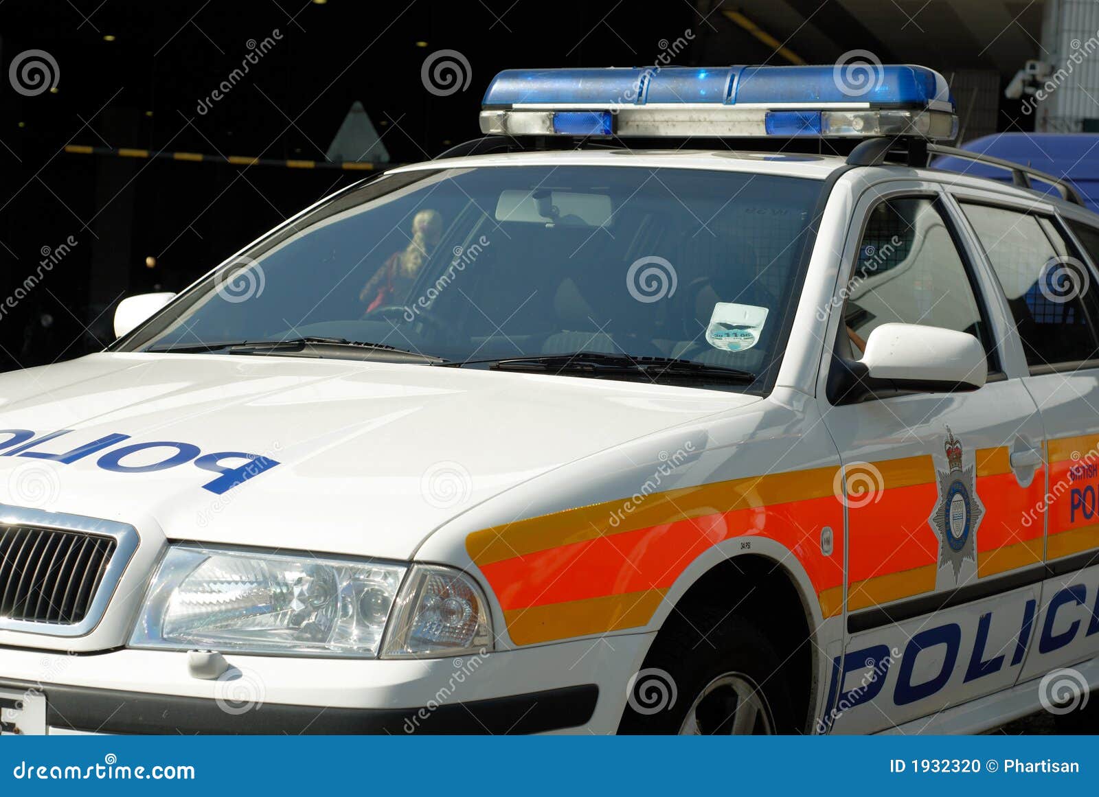 Police Car Detail stock photo. Image of squad, line, control - 1932320