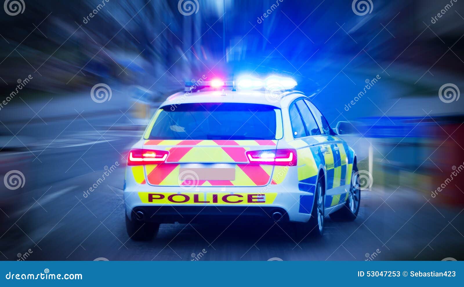 Police Car with Emergency Lights on Stock Image - Image of sign, patrol ... Police Car with Emergency Lights on Stock Image - Image of sign, patrol ...