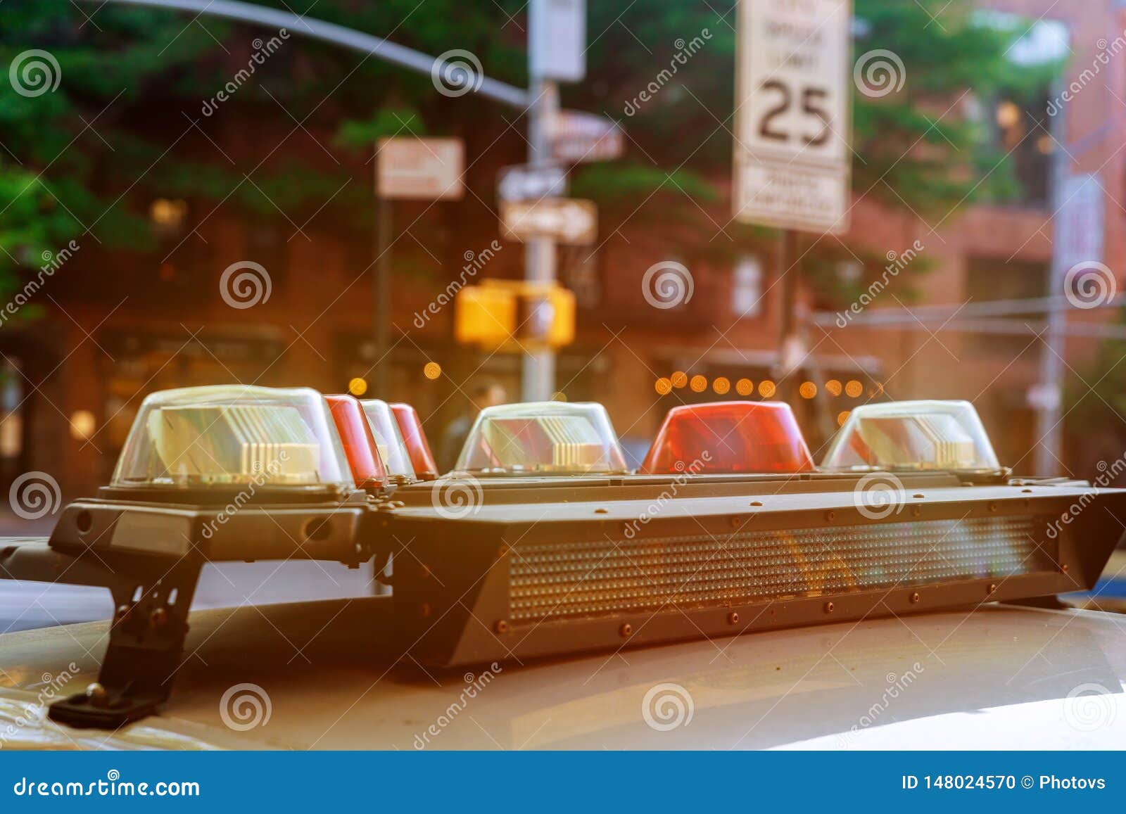 A Police Car the Emergency with Lights Turned on Stock Photo - Image of ... A Police Car the Emergency with Lights Turned on Stock Photo - Image of ...