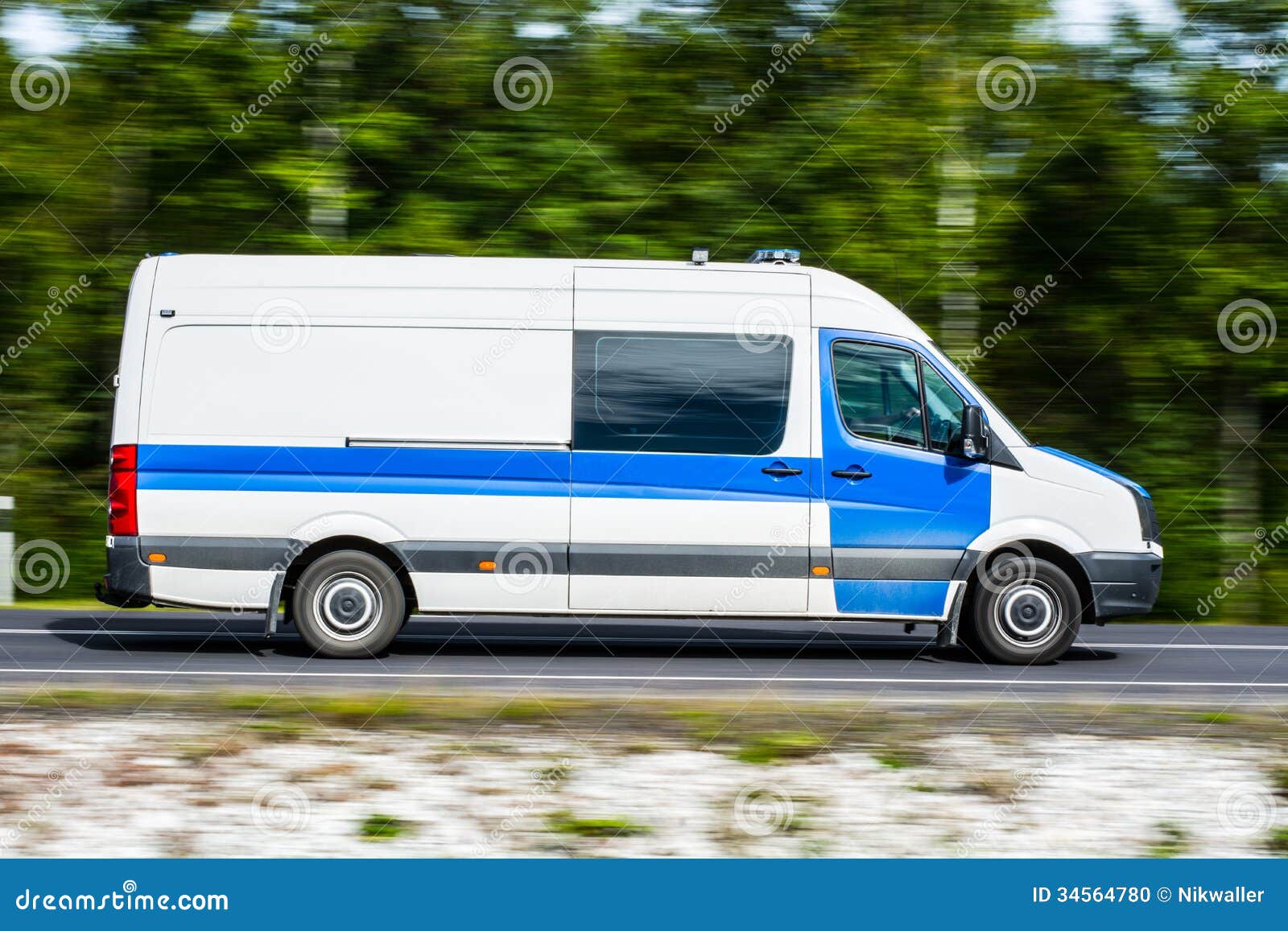 Police car stock photo. Image of long, fast, moving, sharp - 34564780