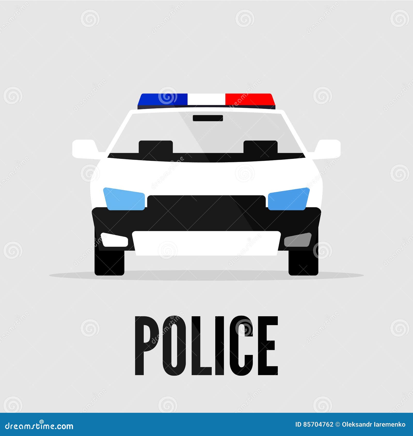 Police Car Gray Background Stock Illustrations – 162 Police Car Gray ...