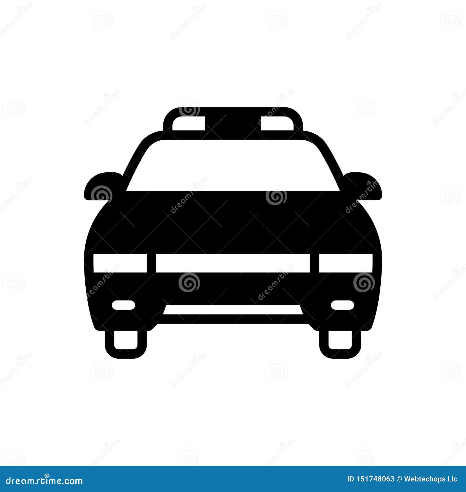 Black Solid Icon for Police Car, Vehicle and Cop Stock Vector ...