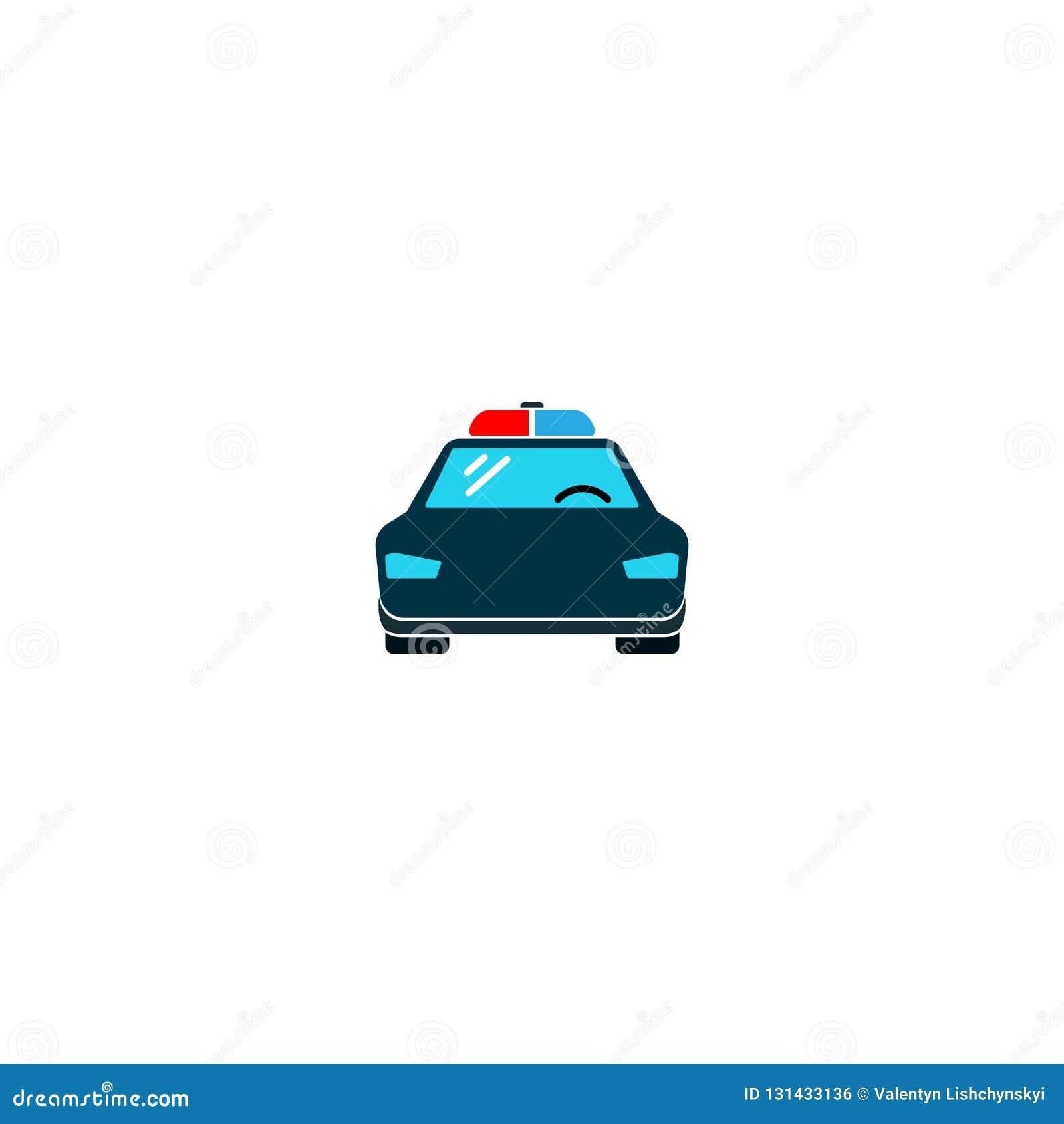 Police car icon. vector stock illustration. Illustration of protect ...