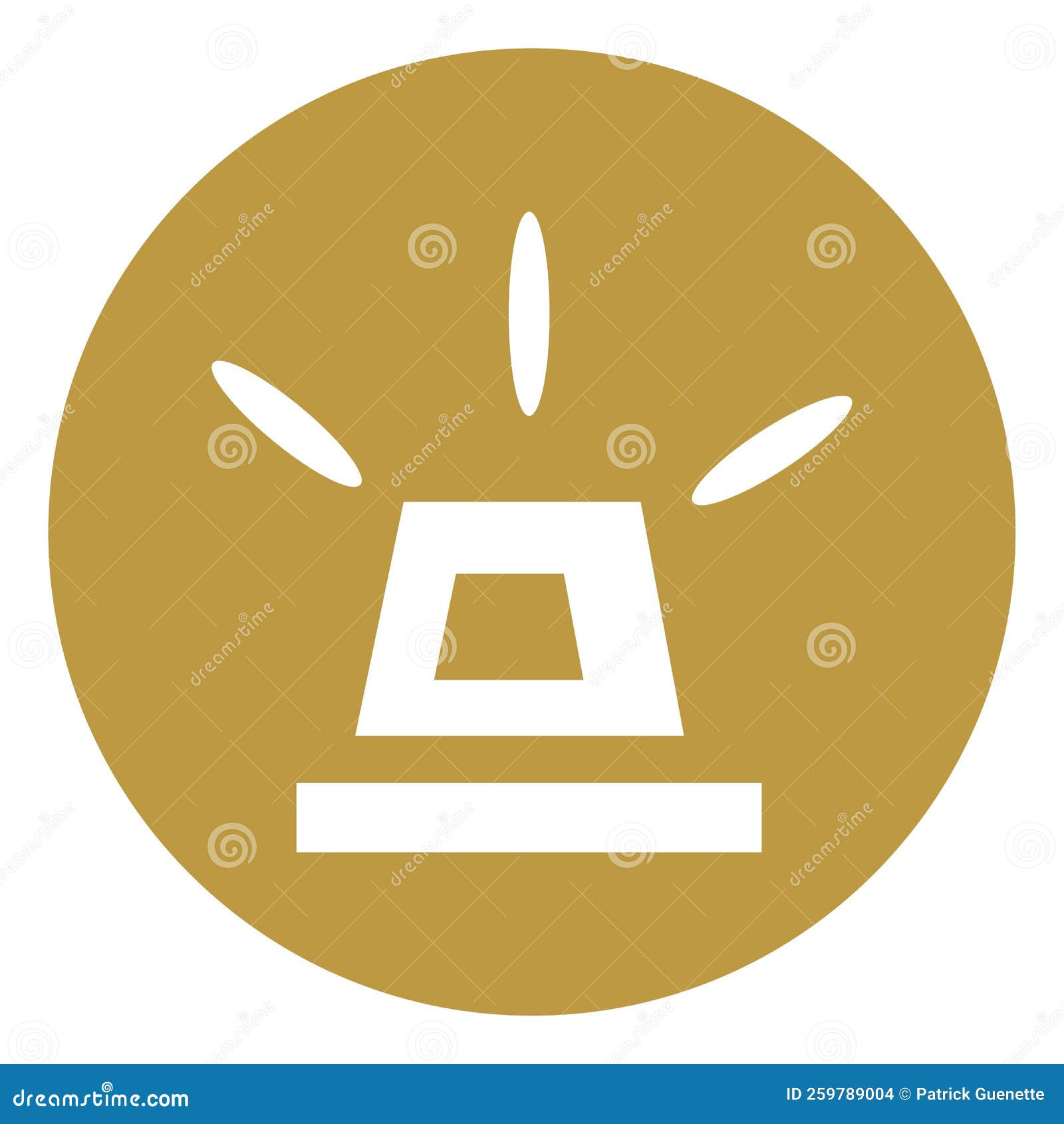 Police Car Light, Icon Icon Stock Vector - Illustration of view, front ...