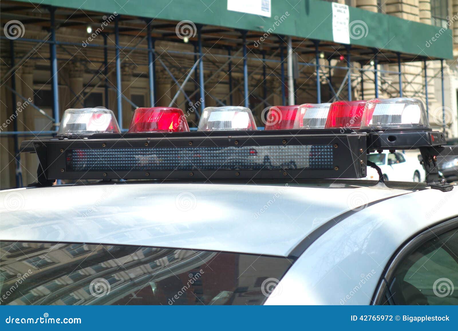 Police Car Lights stock photo. Image of arrest, cops - 42765972