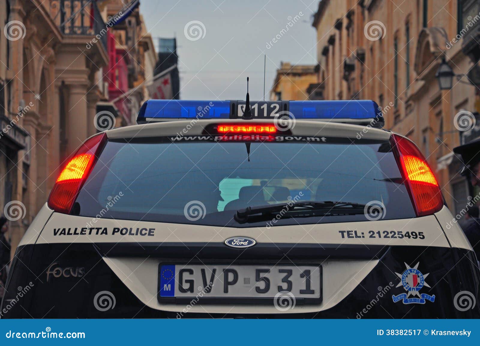 Police car of Malta editorial photography. Image of police - 38382517