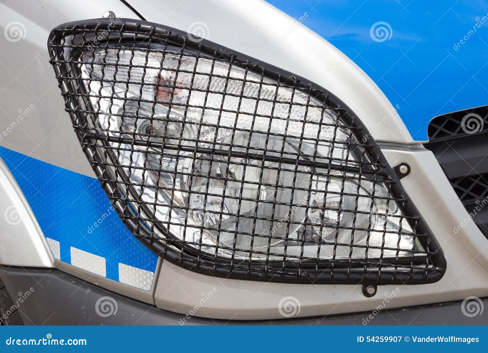 Police car protection stock image. Image of headlight - 54259907