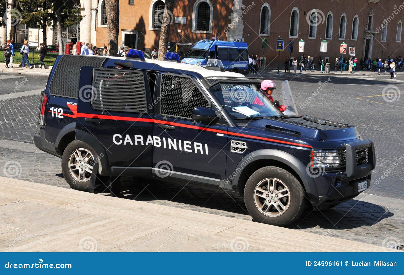 Police car in Rome, Italy editorial photo. Image of venezia - 24596161