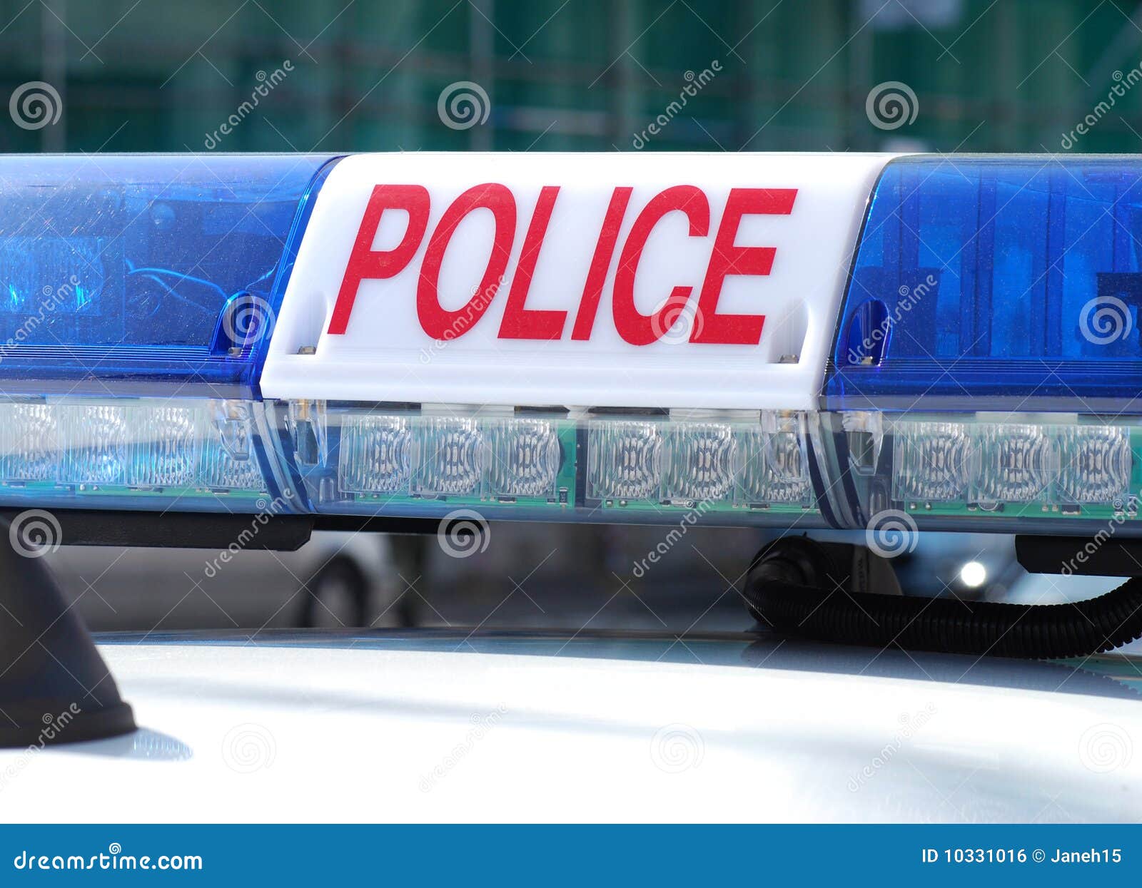 Police car sign stock photo. Image of enforcement, officer - 10331016