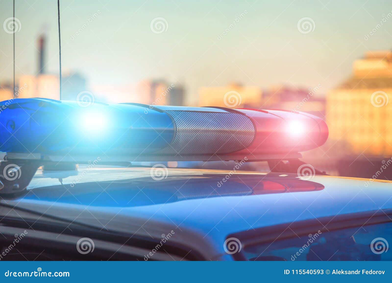 Police Car on the Street Close Up Stock Image - Image of colorful ...
