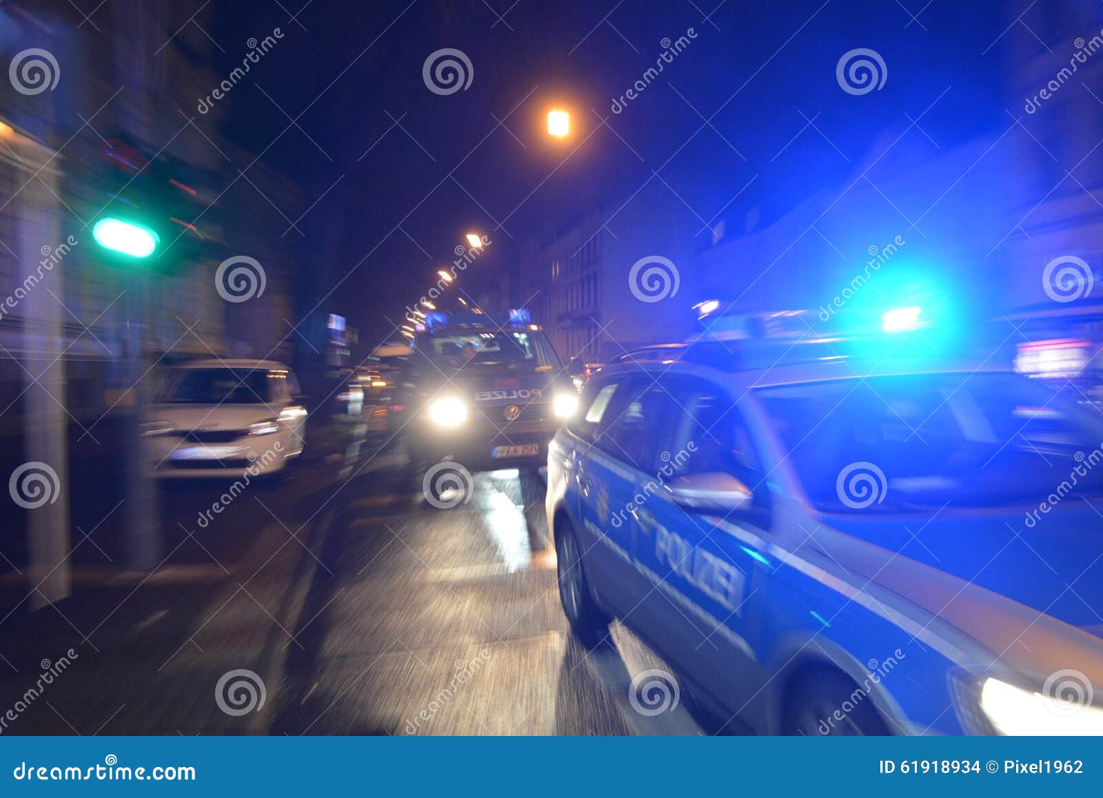Police car on the street editorial stock image. Image of city - 61918934