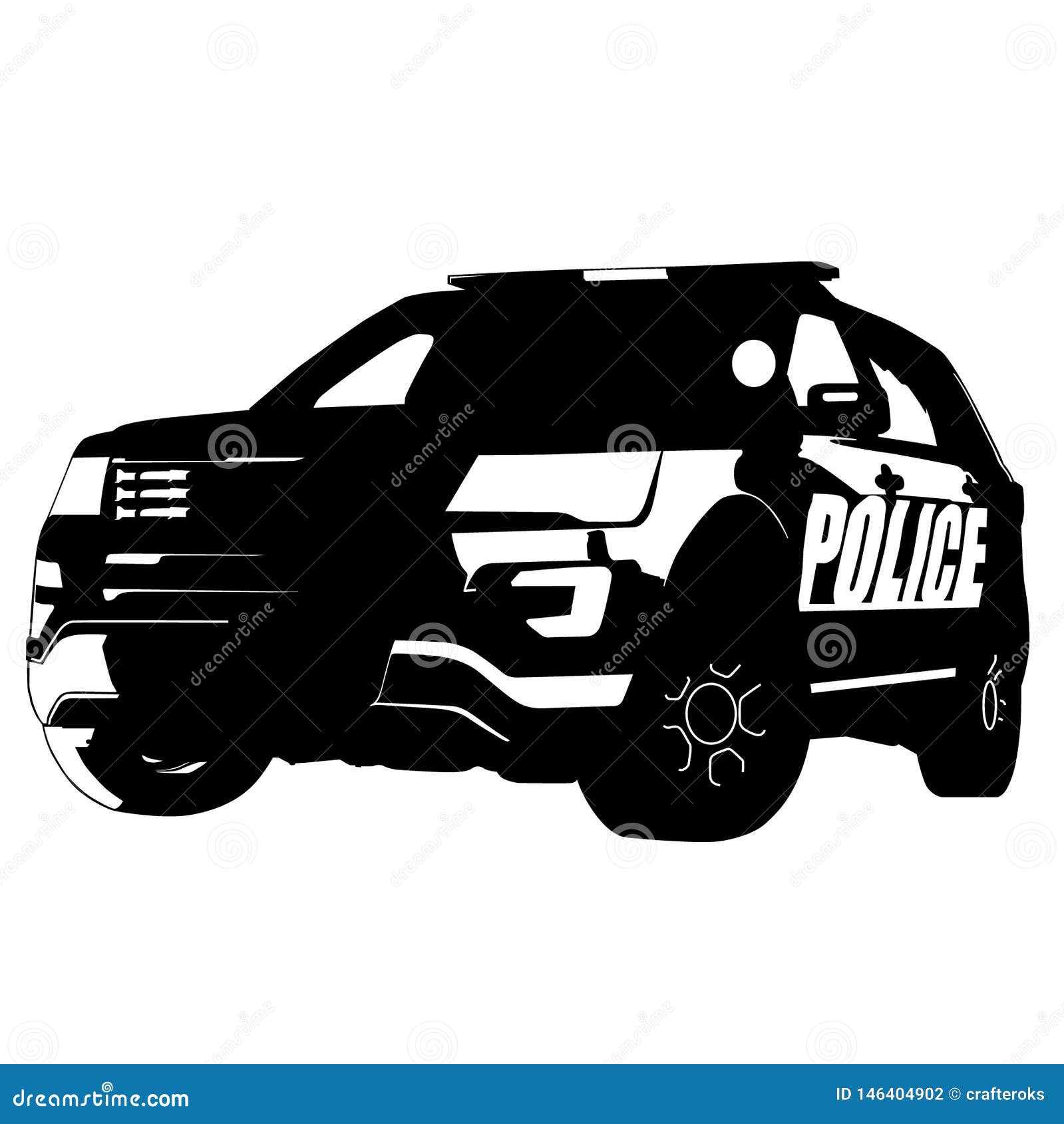 Police Car Vector Eps Illustration by Crafteroks Stock Vector ...