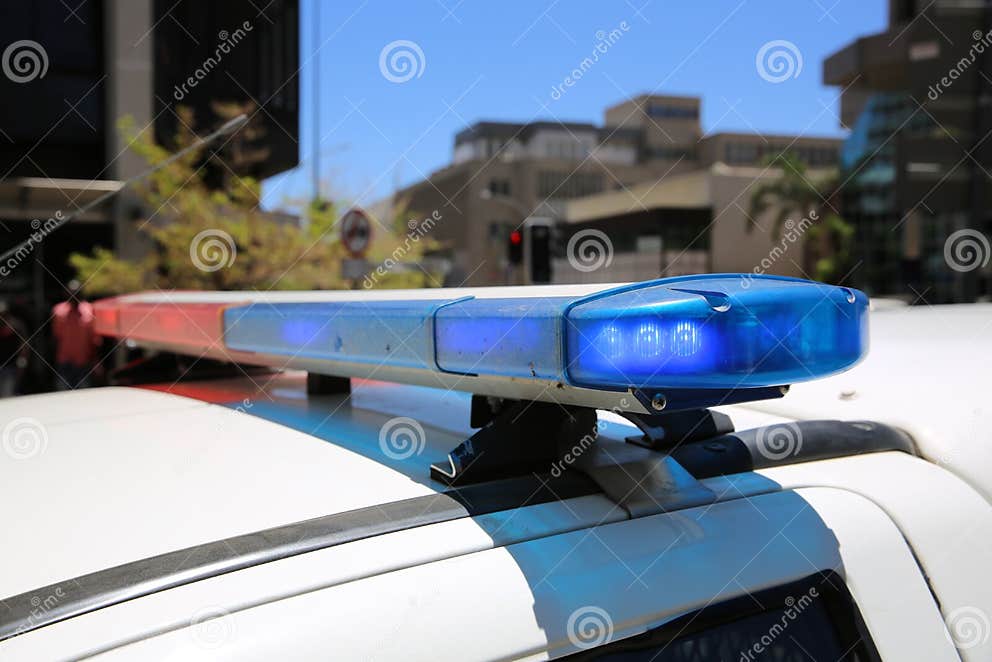Police Car stock photo. Image of danger, equipment, illuminated - 35267784