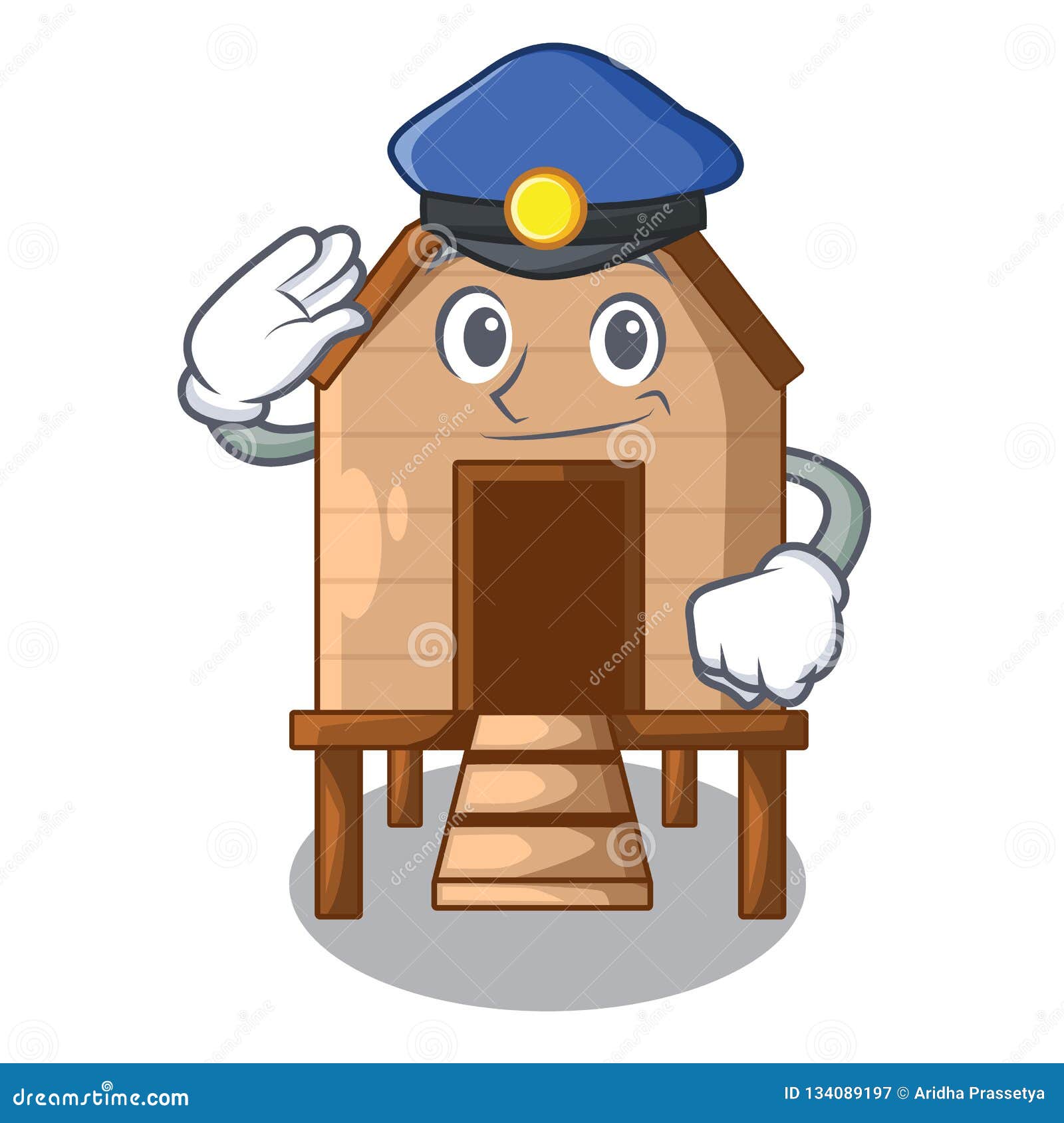 Police Cartoon Chicken the in Coop Shape Stock Vector - Illustration of ...