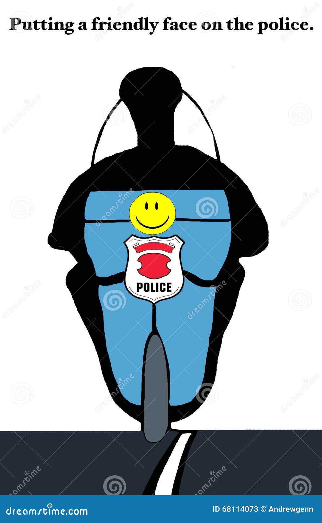 Police stock illustration. Illustration of security, helpful - 68114073