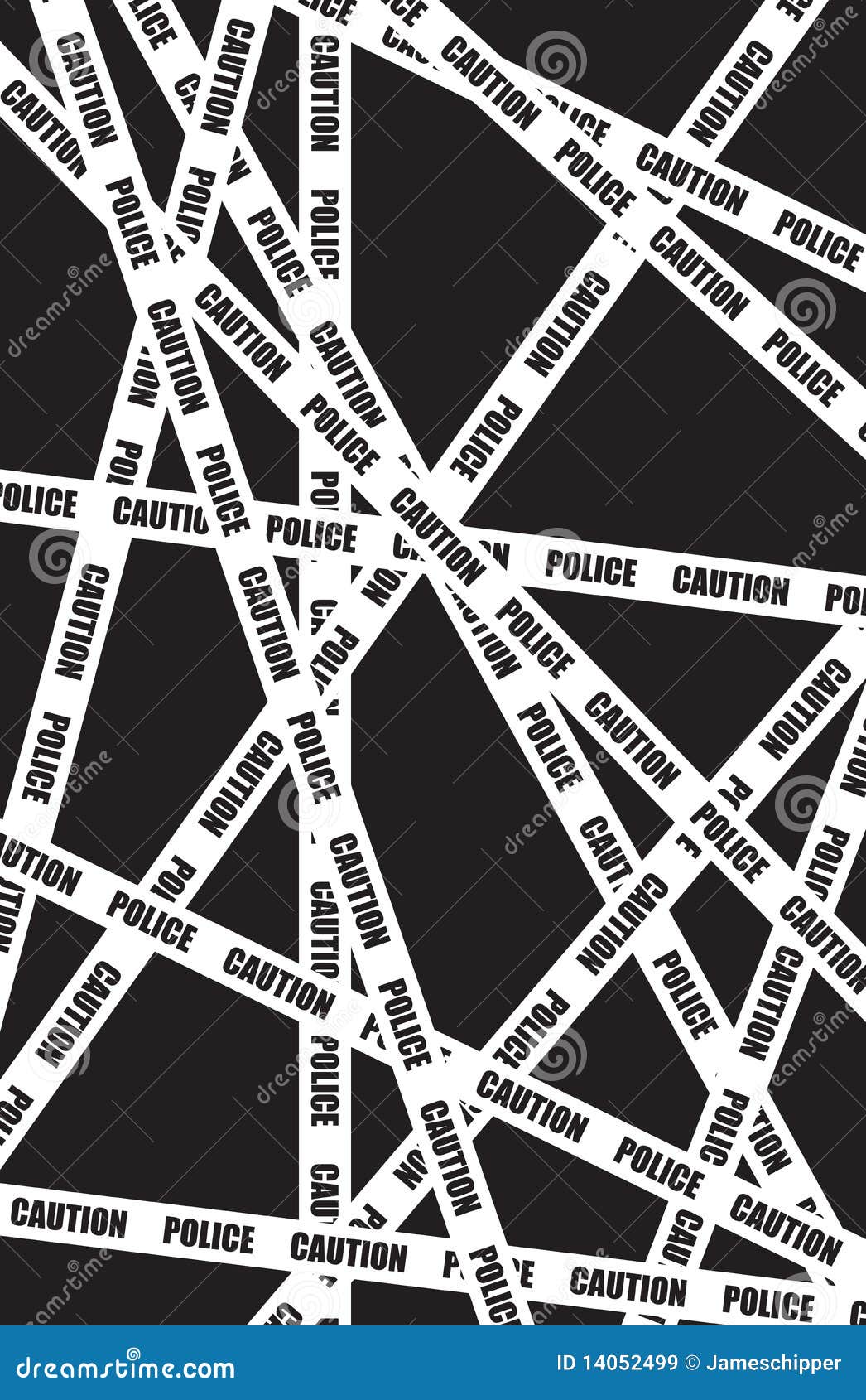 Police Caution Danger Line. Warning Barrier. Black And Yellow Security ...