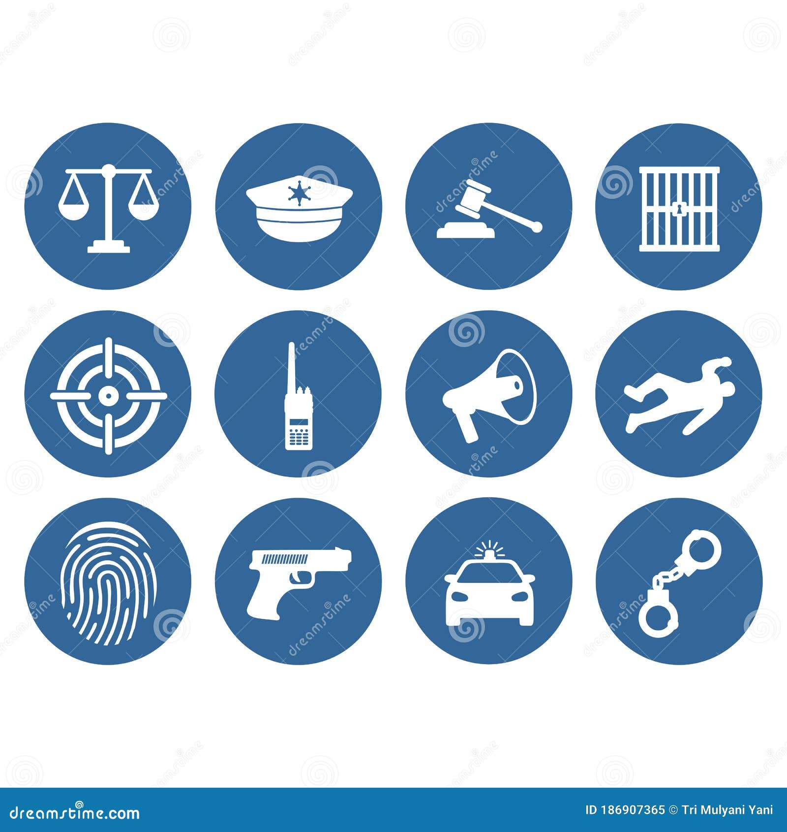 Police Icon Vector Design Symbol Stock Vector - Illustration of bandit ...