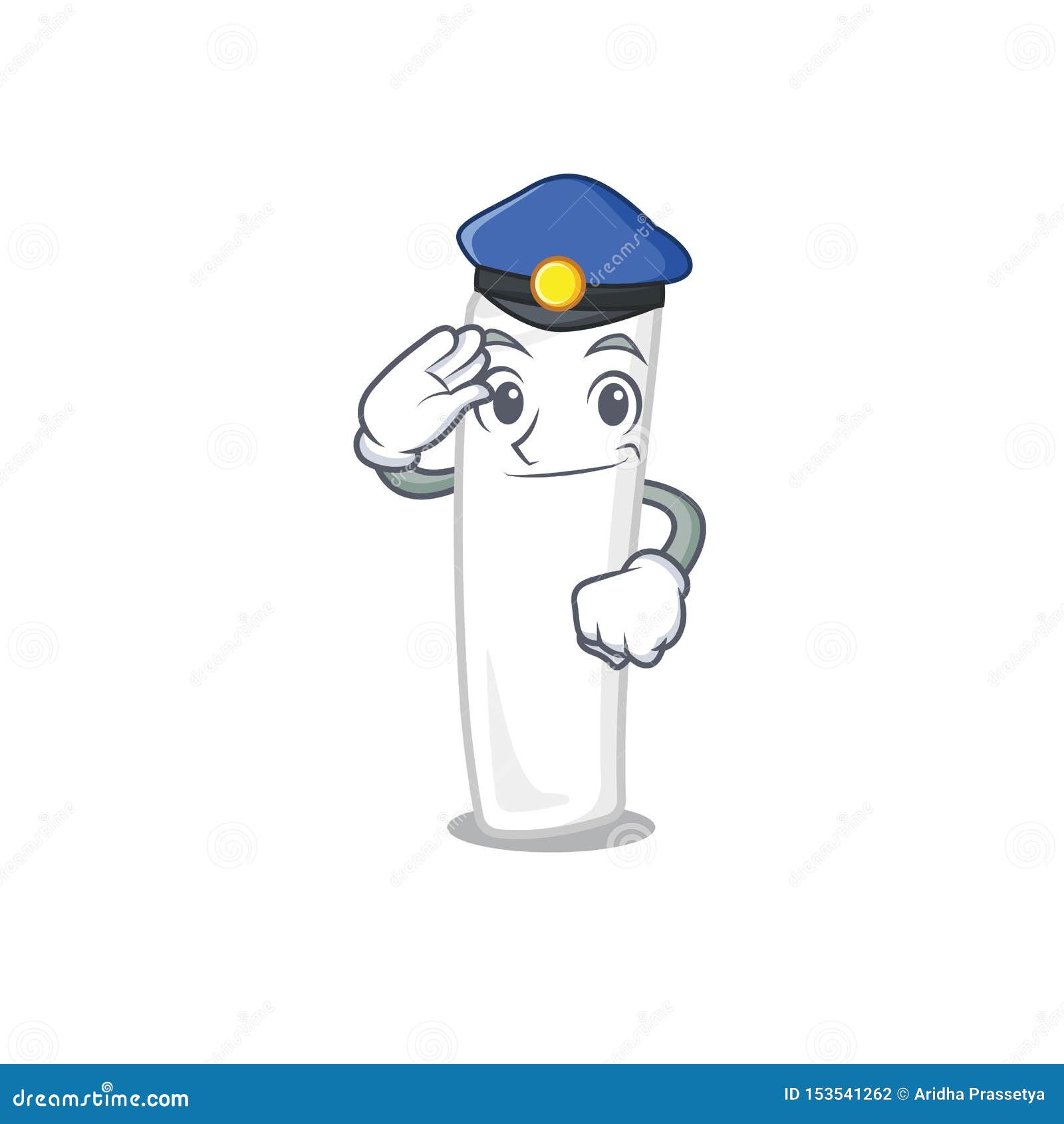 Police Chalk Isolated with in the Mascot Stock Vector - Illustration of ...