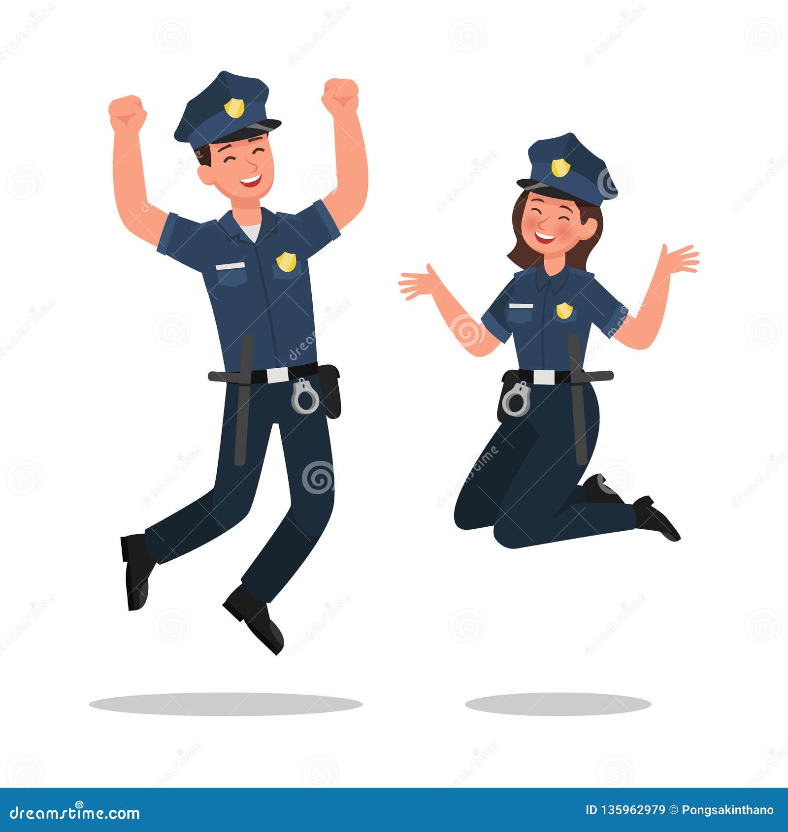 Police Character Vector Design No18 Stock Vector - Illustration of ...