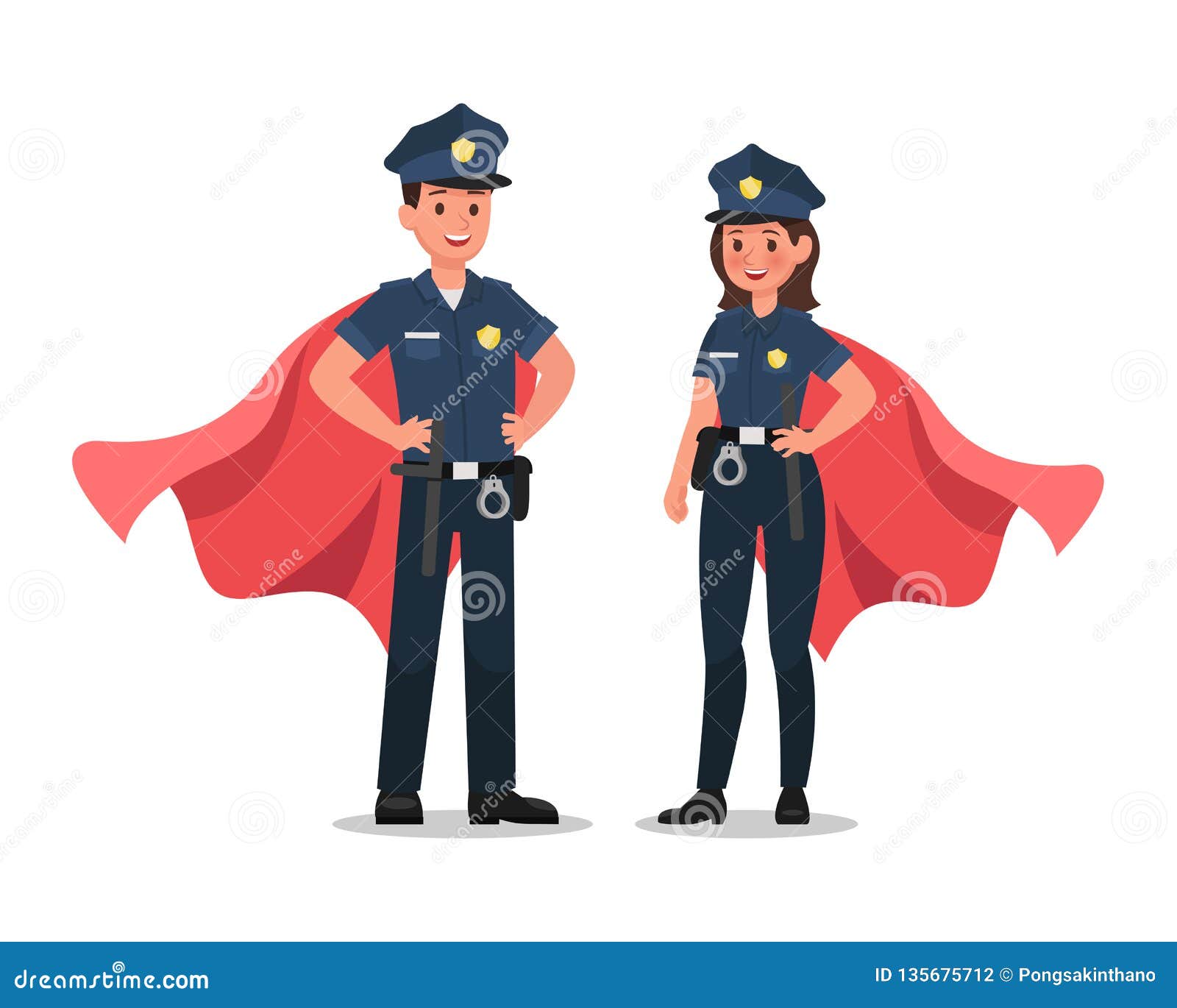 Police Character Vector Design No9 Stock Vector - Illustration of ...