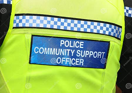 Police Community Support Officer Stock Photo - Image of manacles ...