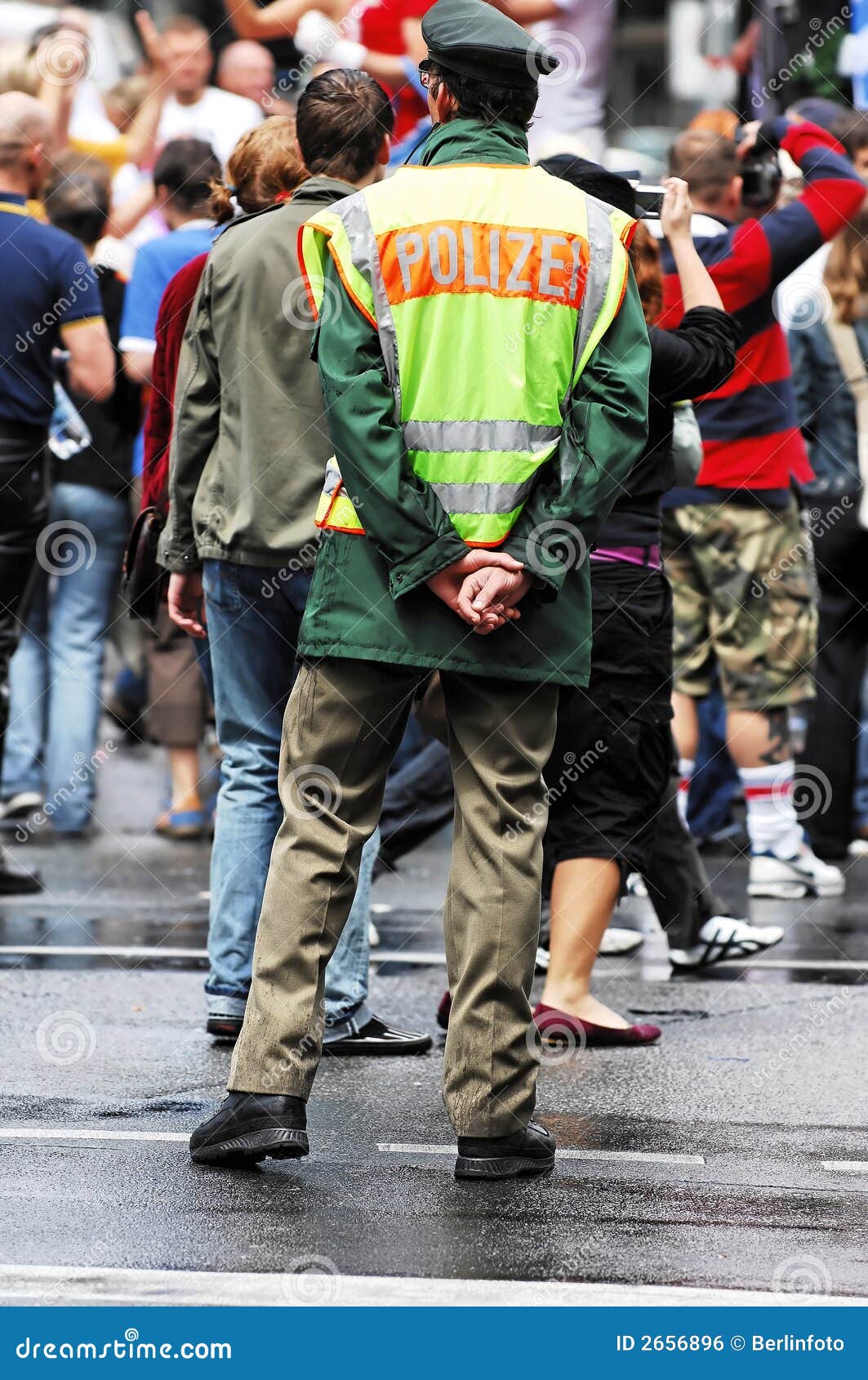 Police controlling crowd stock photo. Image of pedestrian - 2656896