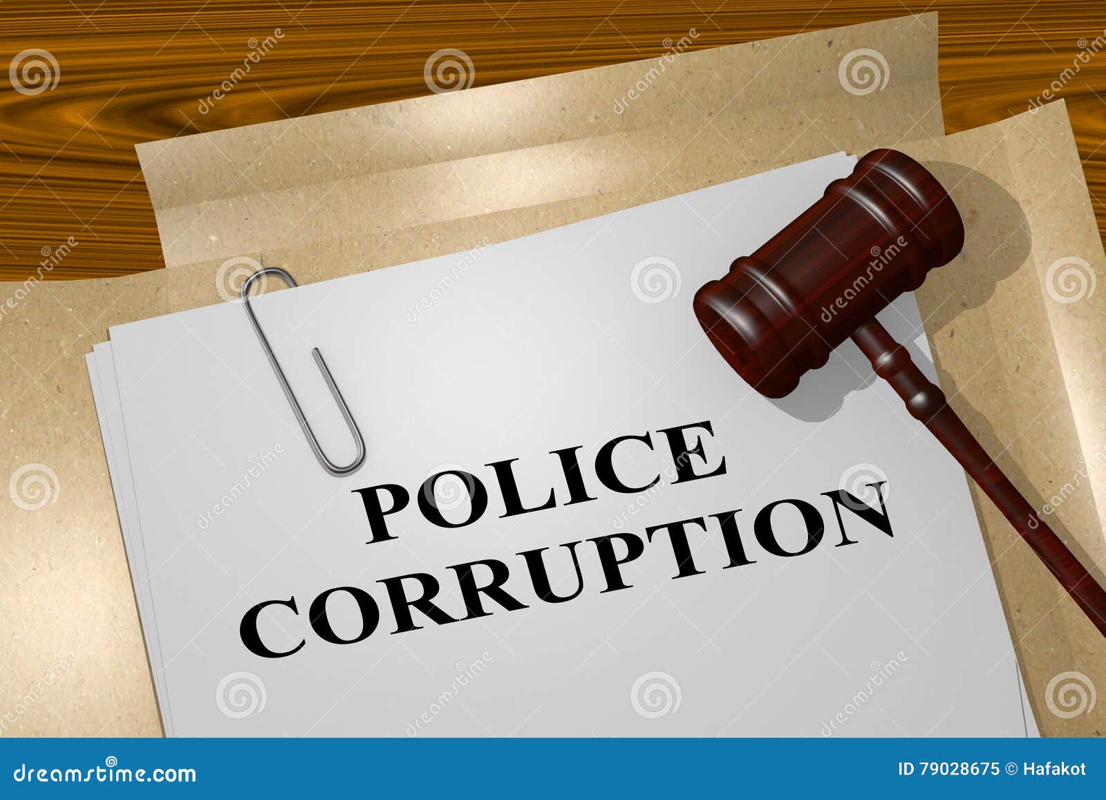 Police Corruption - Legal Concept Stock Illustration - Illustration of ...