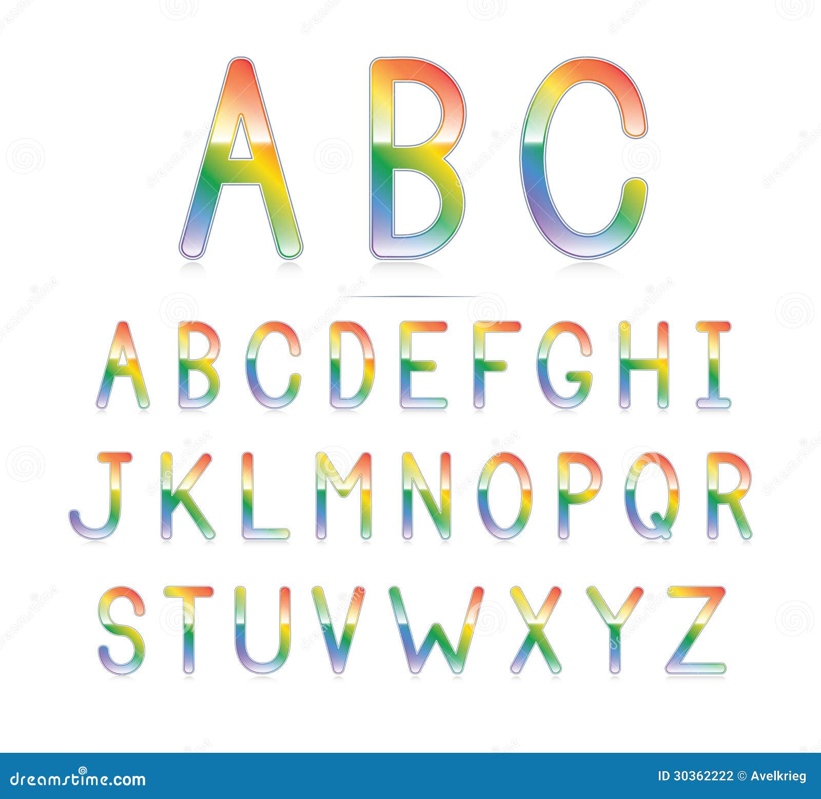 Police d'arc-en-ciel illustration de vecteur. Illustration du fierté ...