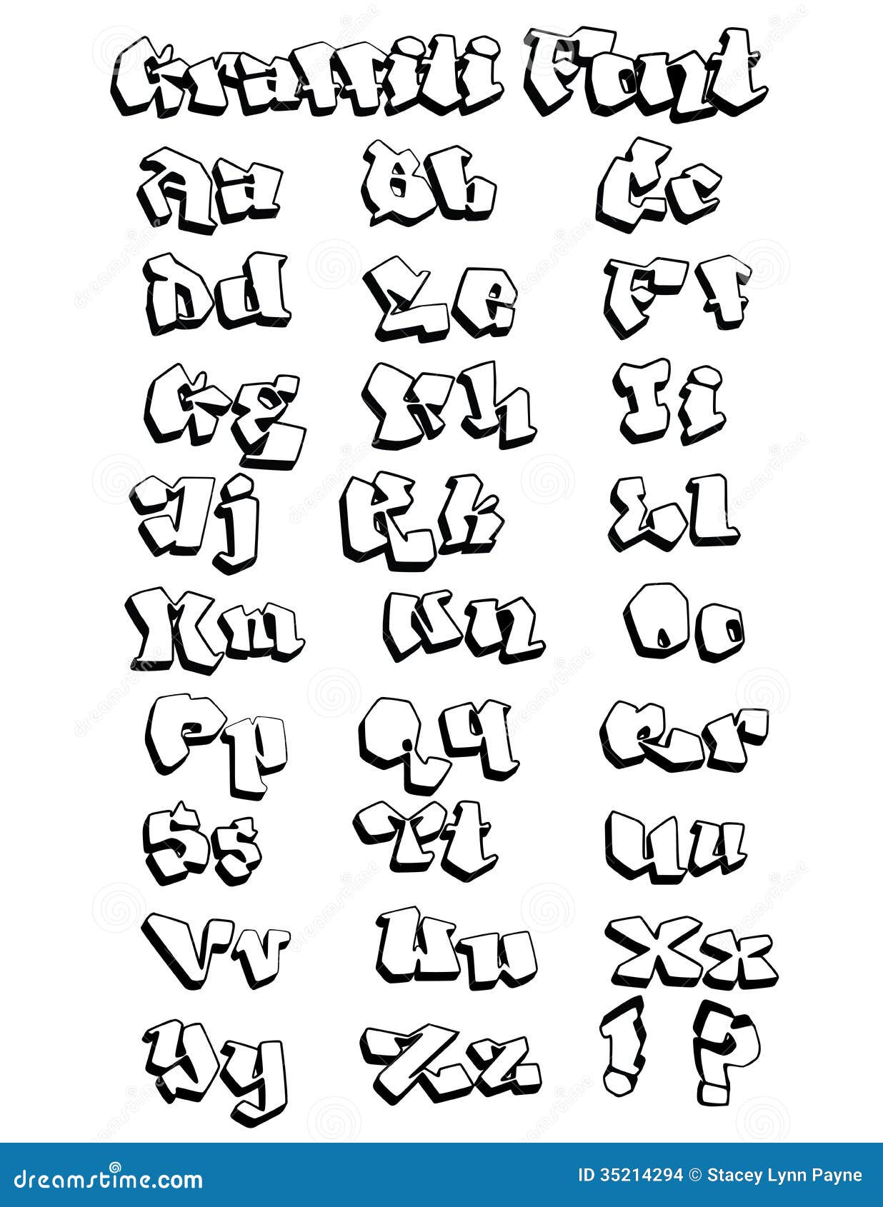 Police D'ensemble De Graffiti Illustration Stock - Illustration du ...