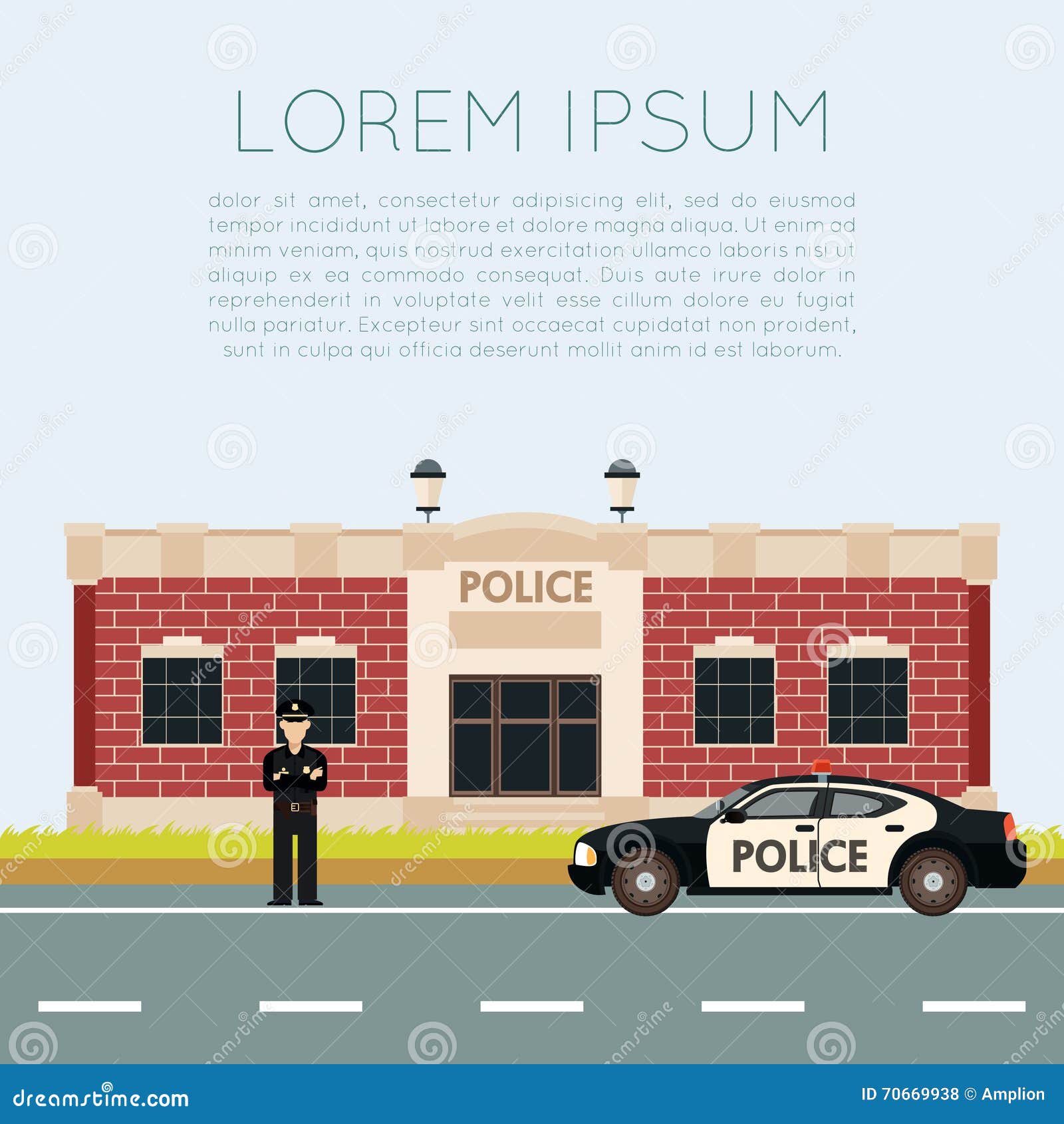 Police Department Banner2 stock vector. Illustration of criminal - 70669938