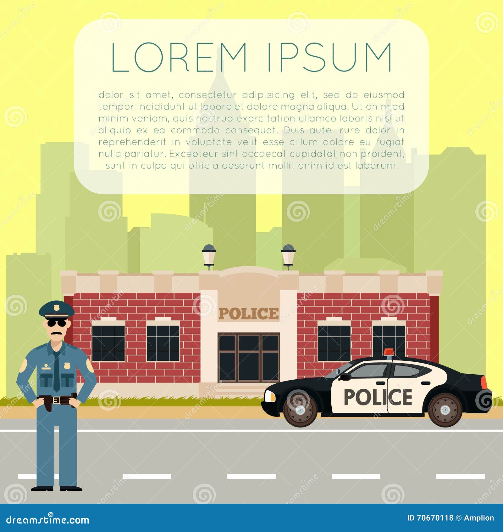 Police Department Banner8 stock vector. Illustration of guard - 70670118