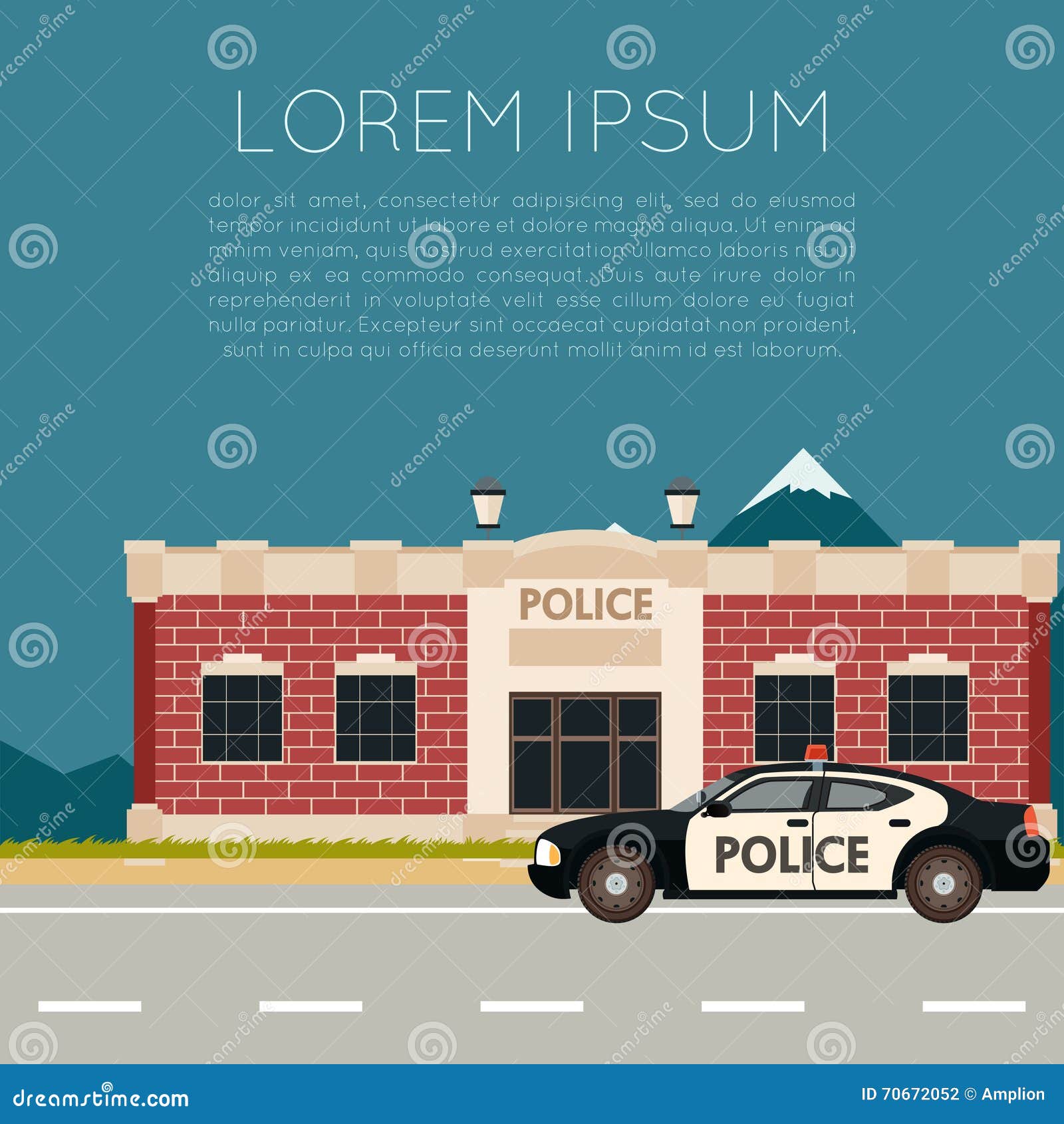 Police Department Banner1 stock vector. Illustration of design - 70672052