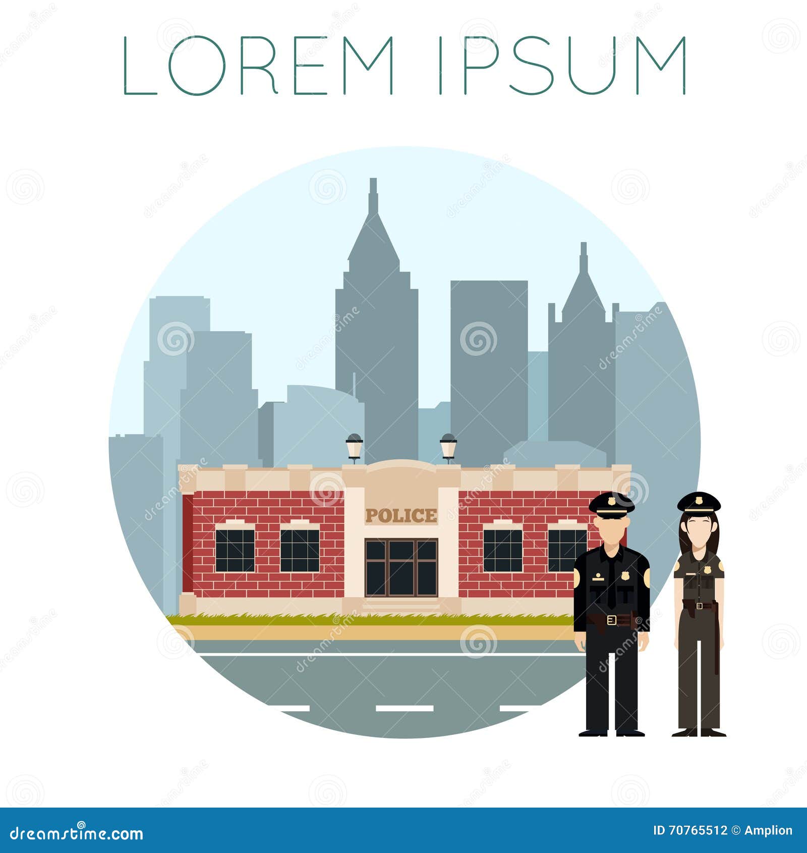 Police Department Banner stock vector. Illustration of officer - 70765512