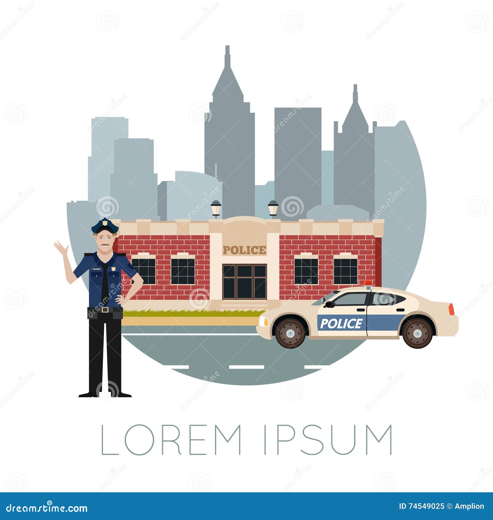 Police department banner10 stock vector. Illustration of justice - 74549025