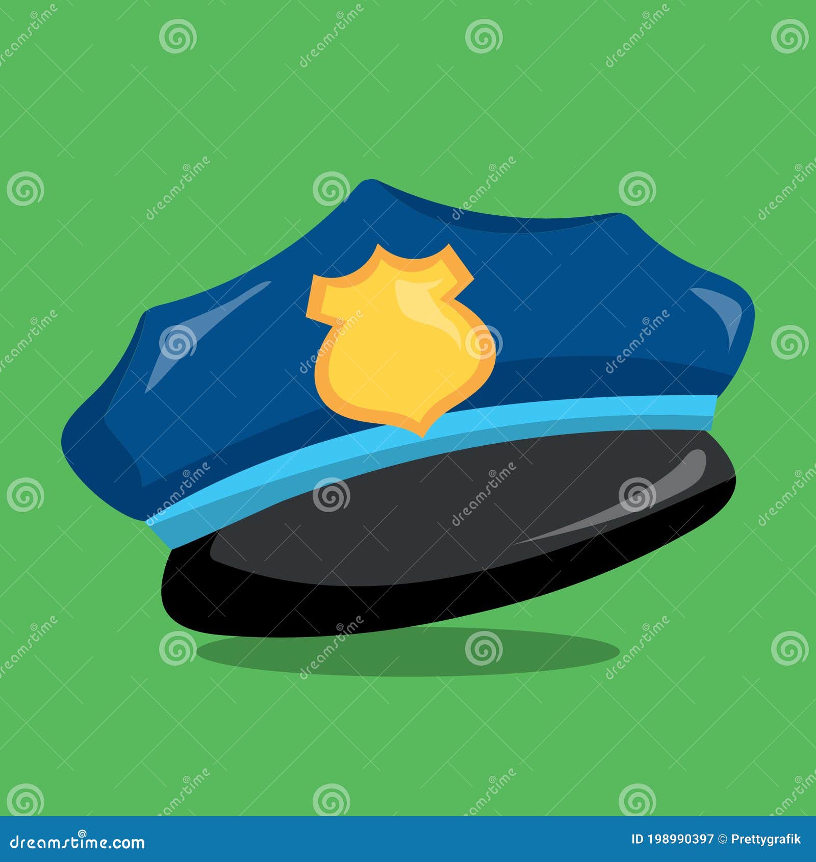 Police department cap 07 stock vector. Illustration of vector - 198990397