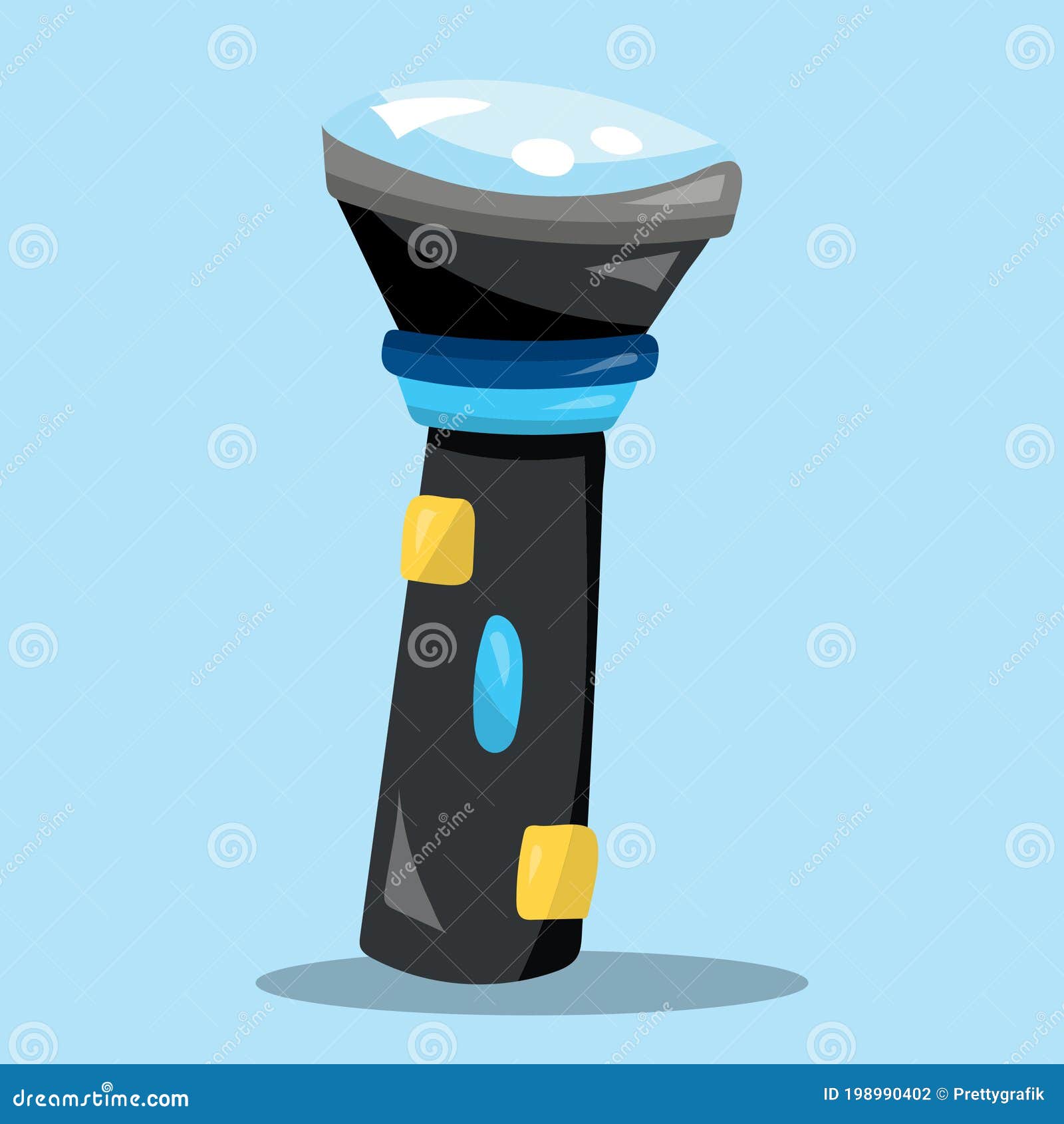 Police Department Flashlight 08 Stock Vector - Illustration of police ...