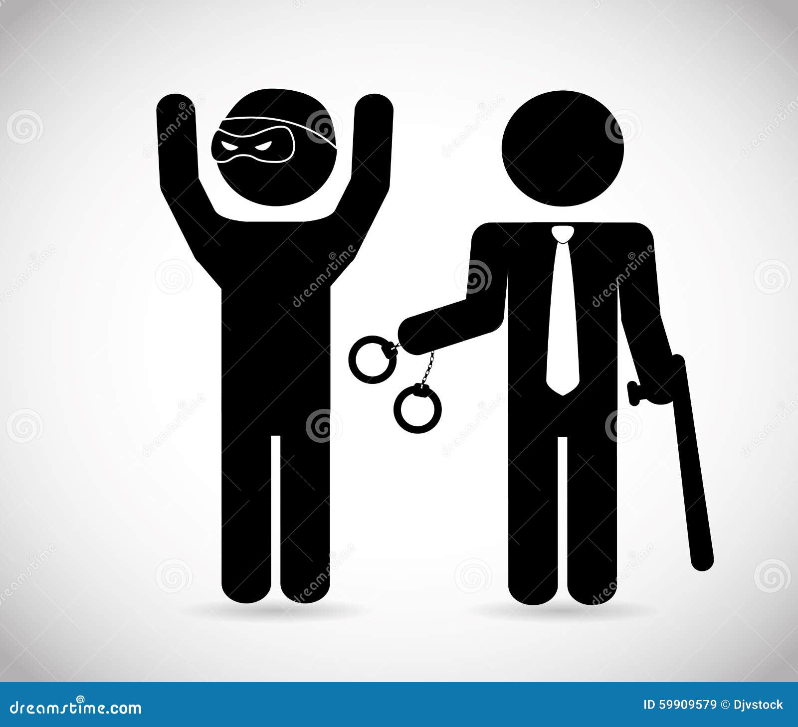 Police design. stock vector. Illustration of sign, punishment - 59909579