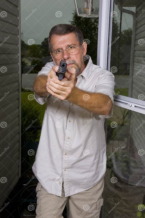 Police Detective in Action stock photo. Image of bust - 6291536