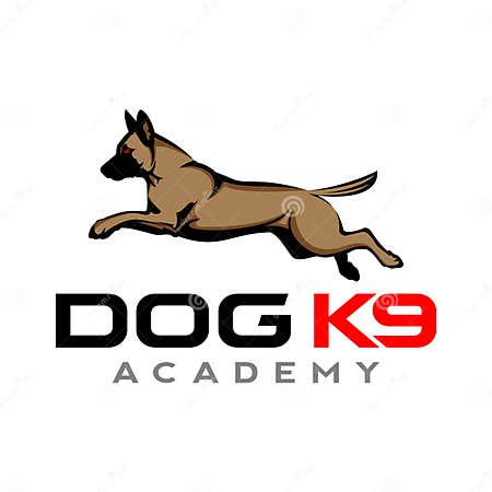 Police Dog K9 Training Logo Design Vector Stock Vector - Illustration ...