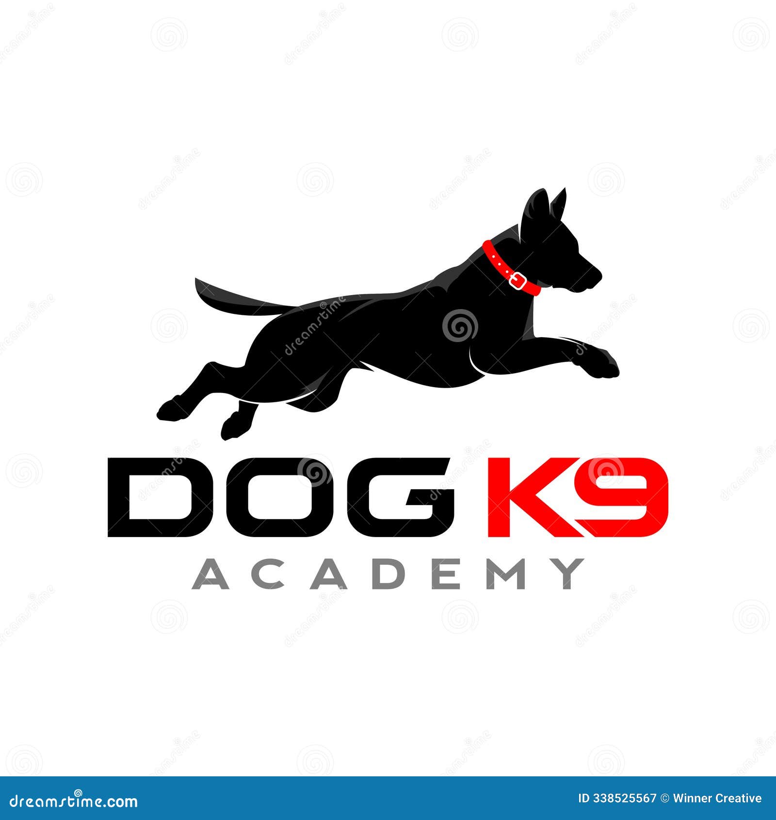 Police Dog K9 Training Logo Design Vector Stock Vector - Illustration ...