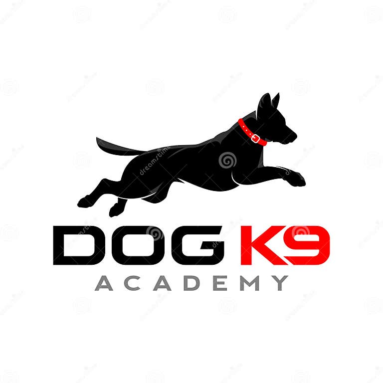 Police Dog K9 Training Logo Design Vector Stock Vector - Illustration ...
