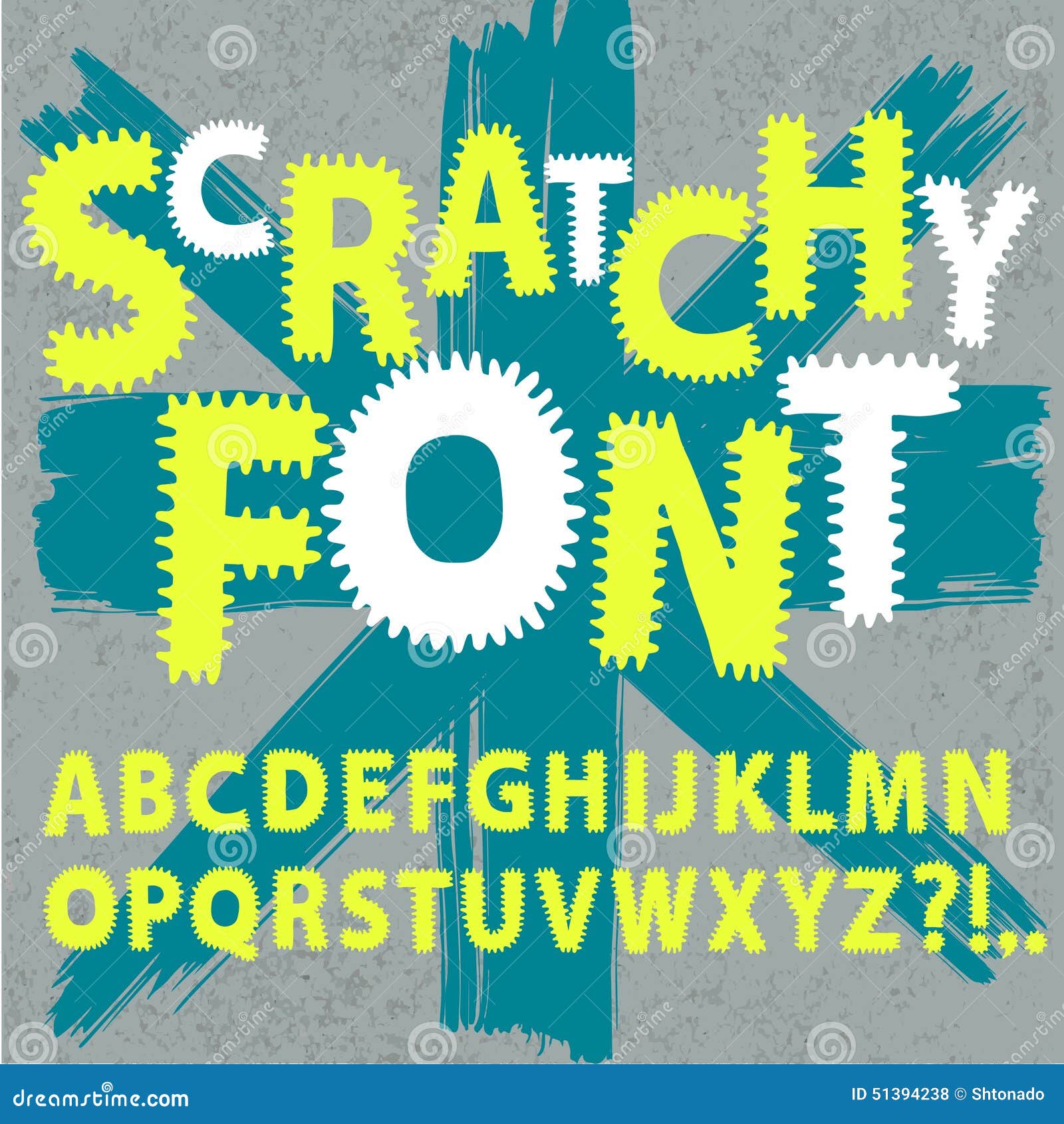 Police drôle stridente illustration stock. Illustration du alphabet ...