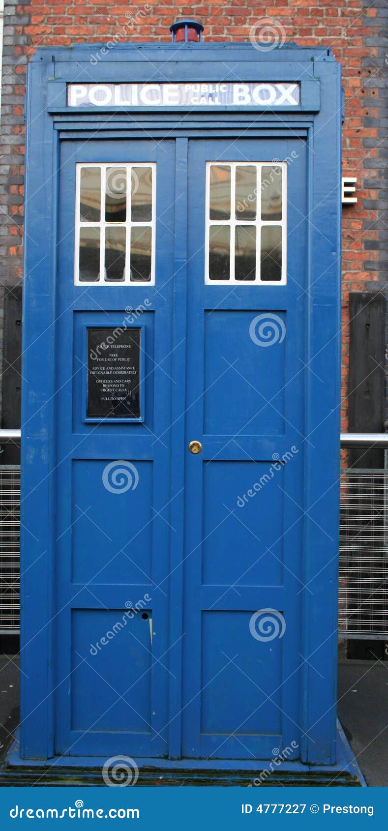 Police Emergency Call Box, or Tardis . Stock Image - Image of time ...