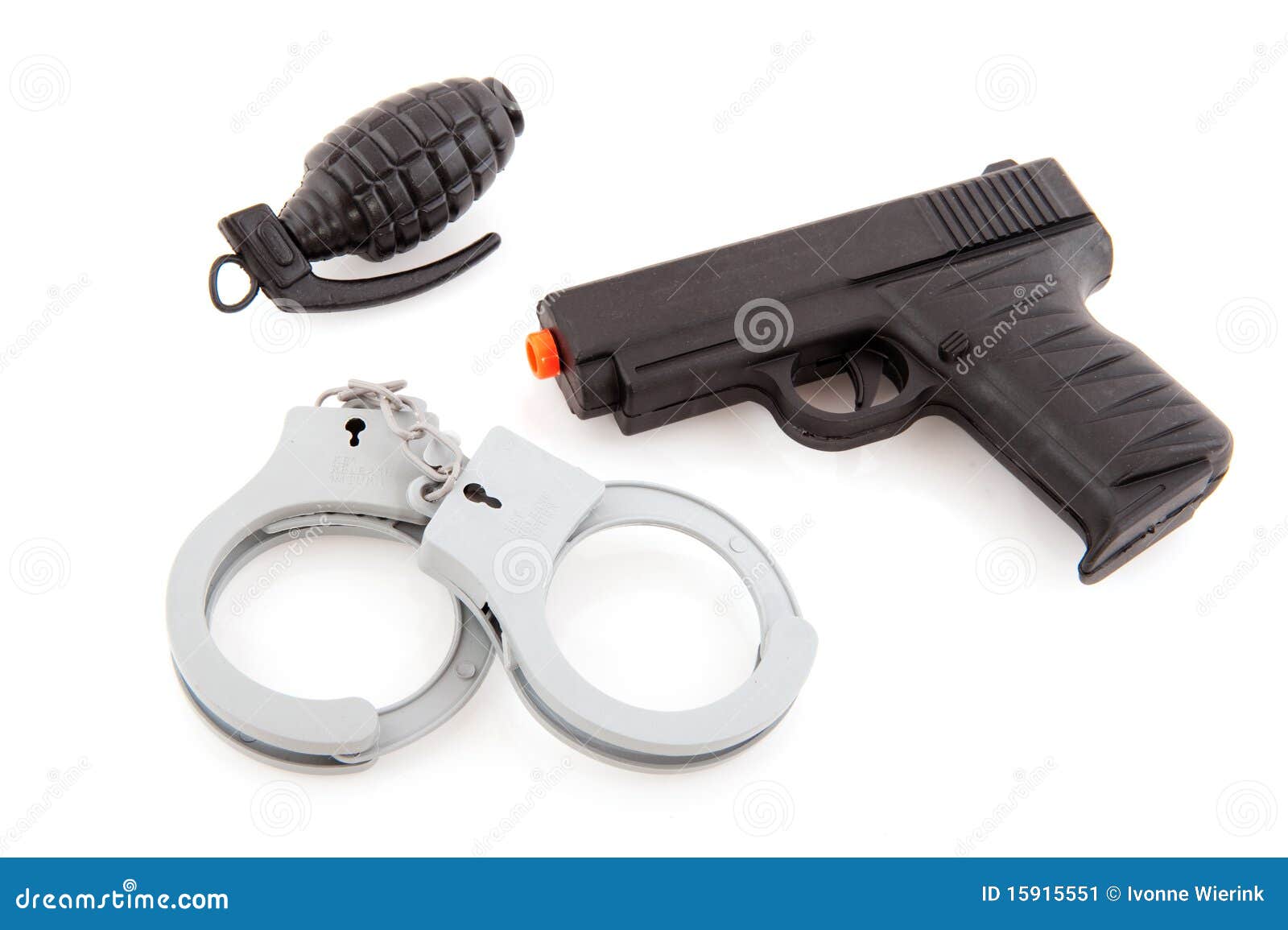 Police Equipment With Handcuffs On A Police Car Stock Photography ...