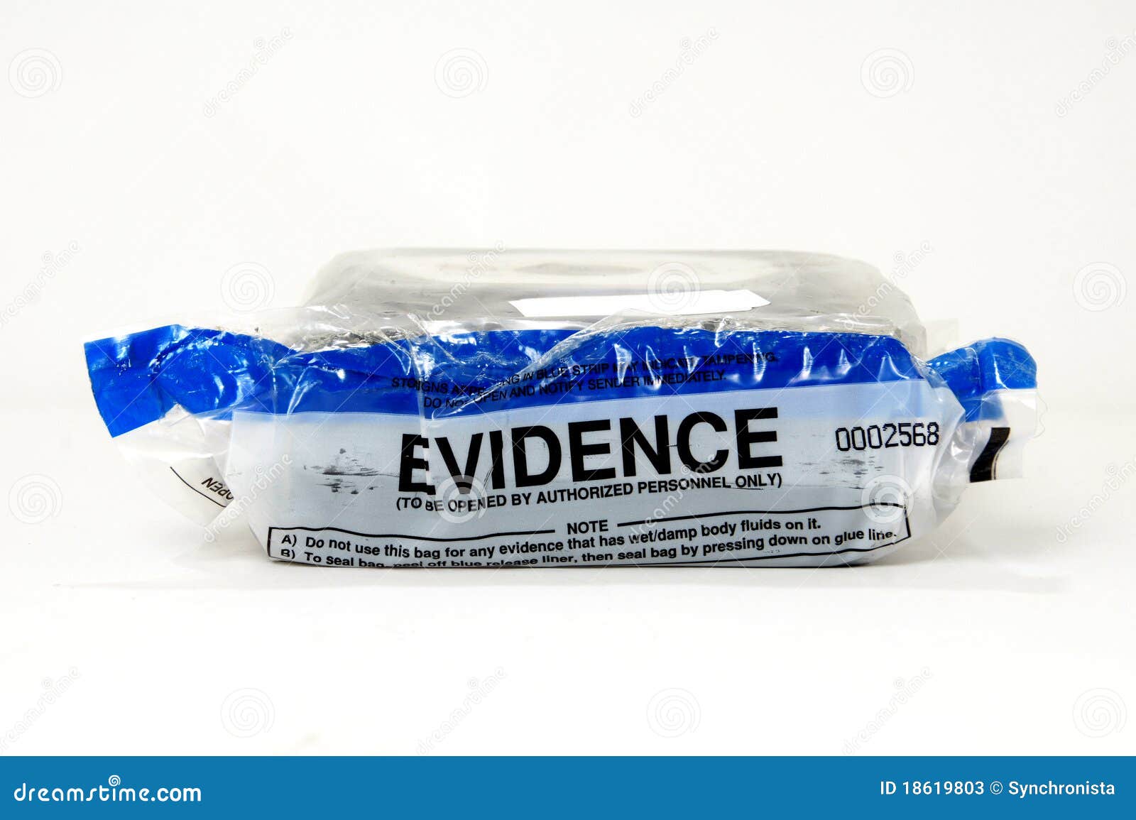 Police evidence bag stock image. Image of detective, crime - 18619803