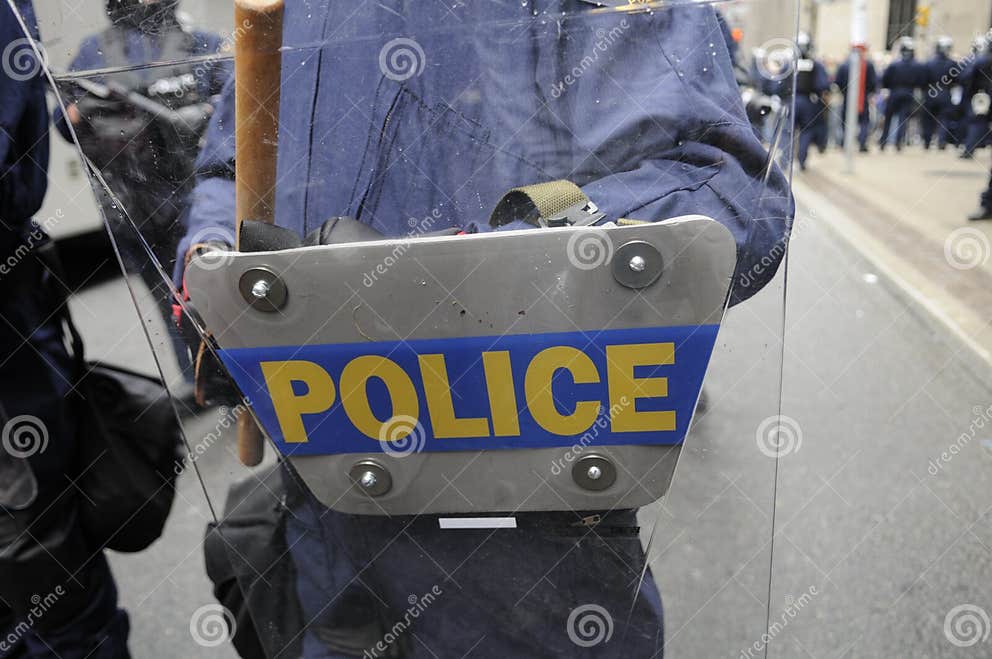 Police getting ready. editorial stock image. Image of emblem - 26749514
