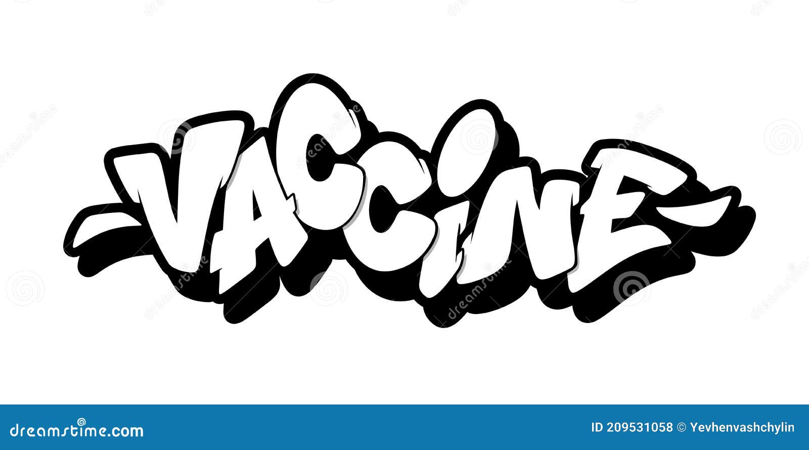 Police Graffiti. Illustration Vectorielle. Illustration de Vecteur ...