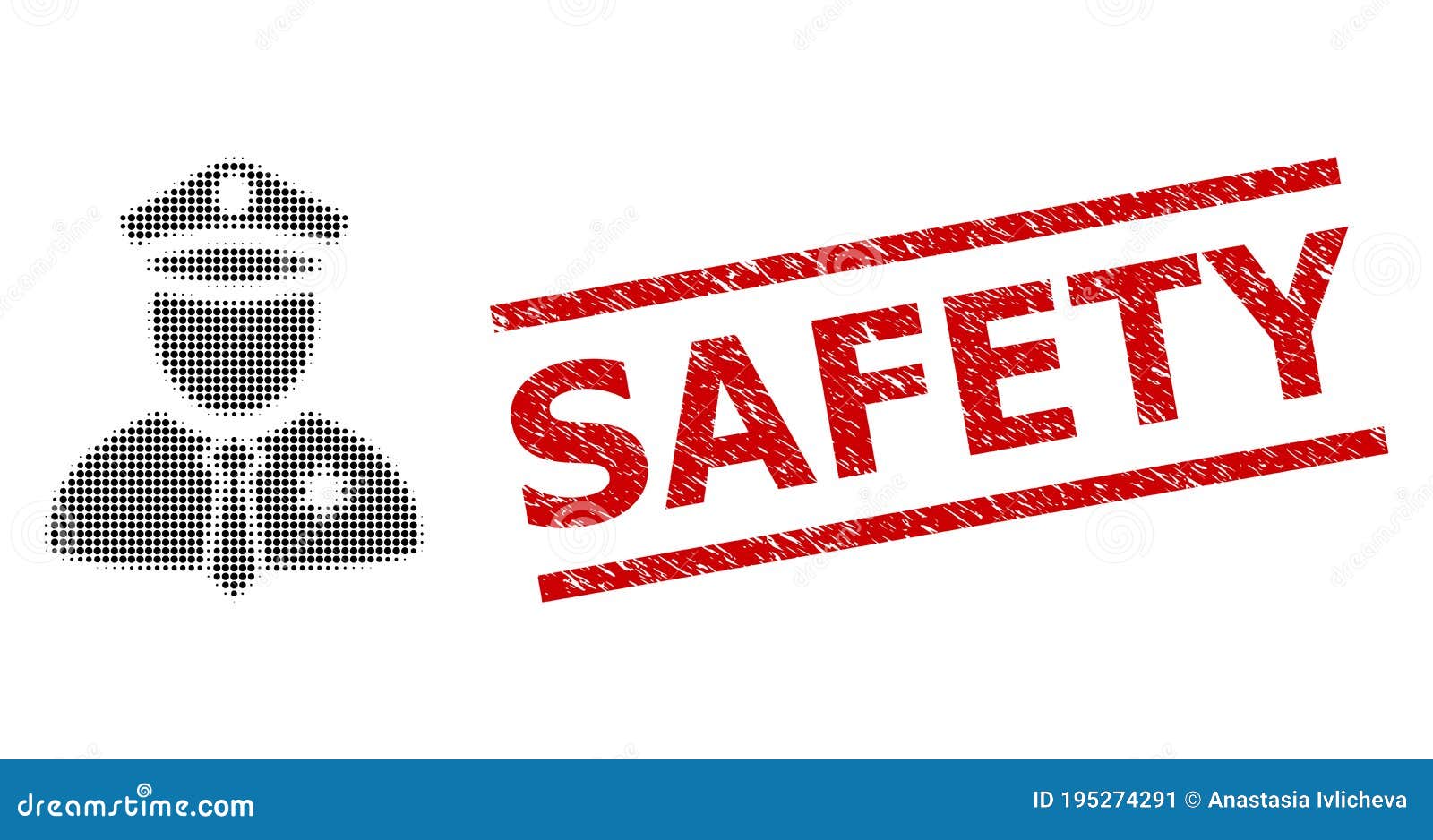 Scratched Police Officer Stencil Stamp Seal Cartoon Vector ...