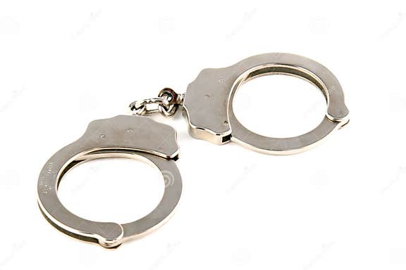 Police Hand Cuffs stock photo. Image of emergency, evidence - 424346